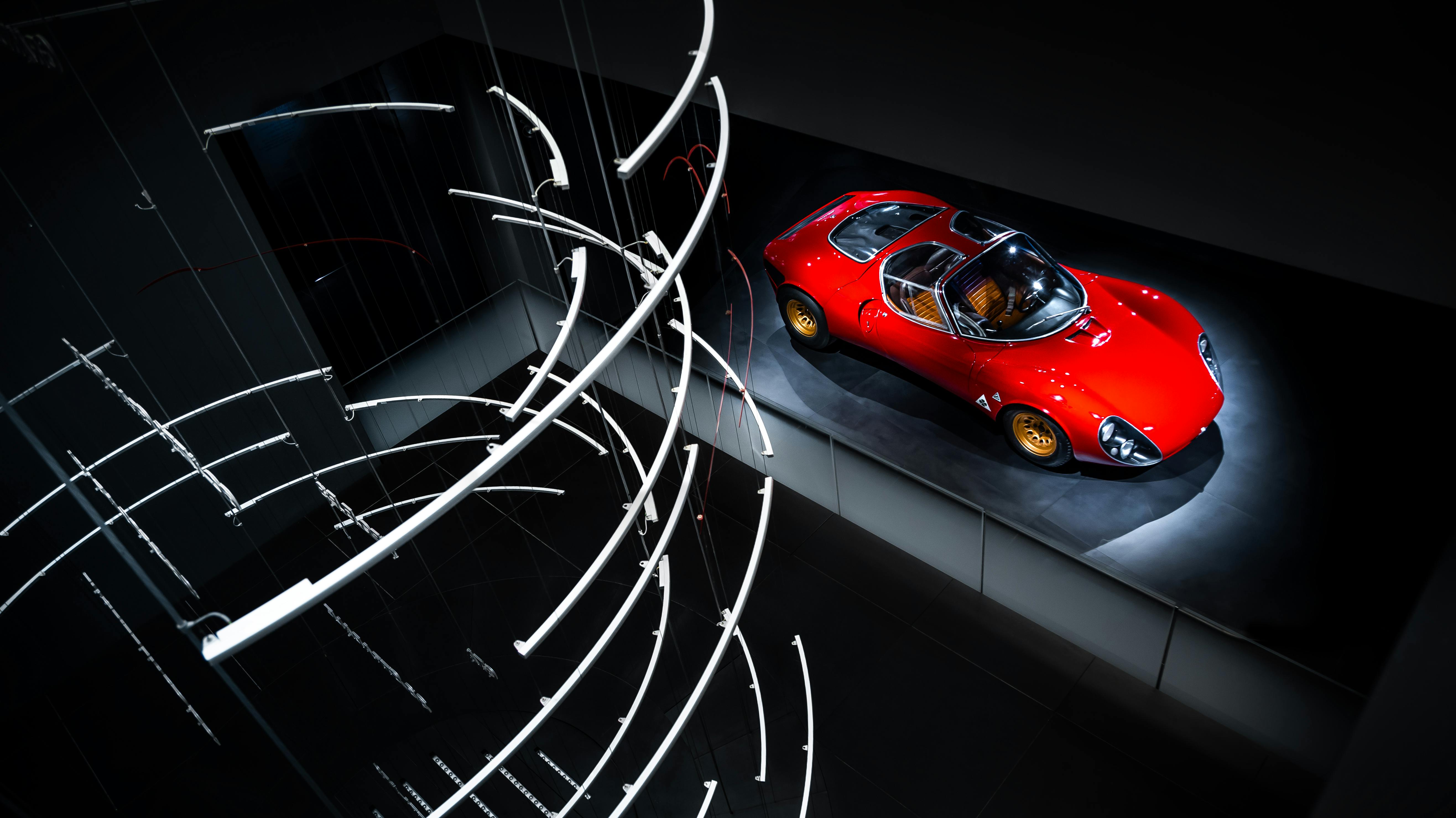 Stunning Display of Vintage Alfa Romeo Racing Car · Free Stock Photo