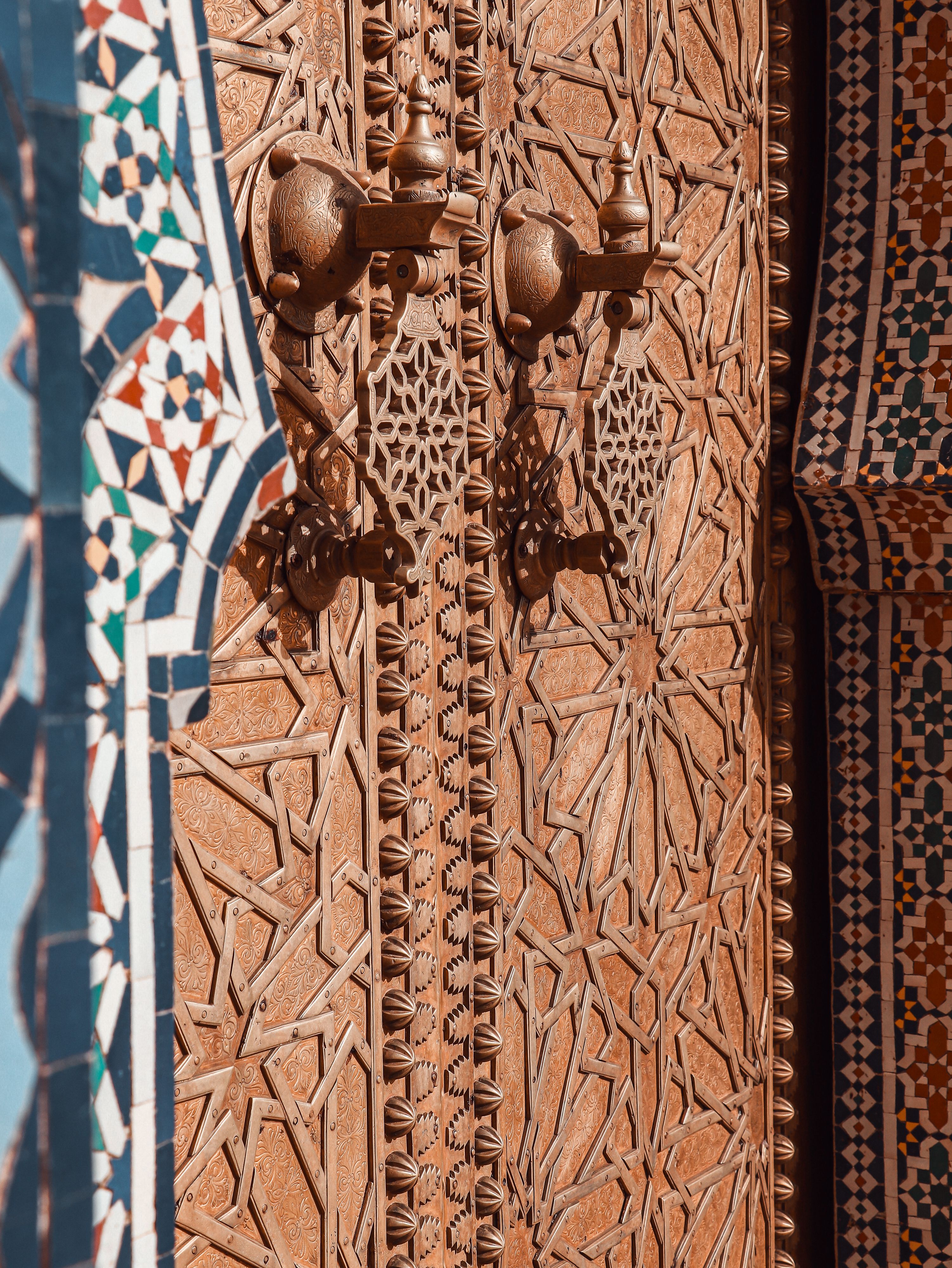 Porte Marocaine Complexe Au Design Traditionnel · Photo gratuite