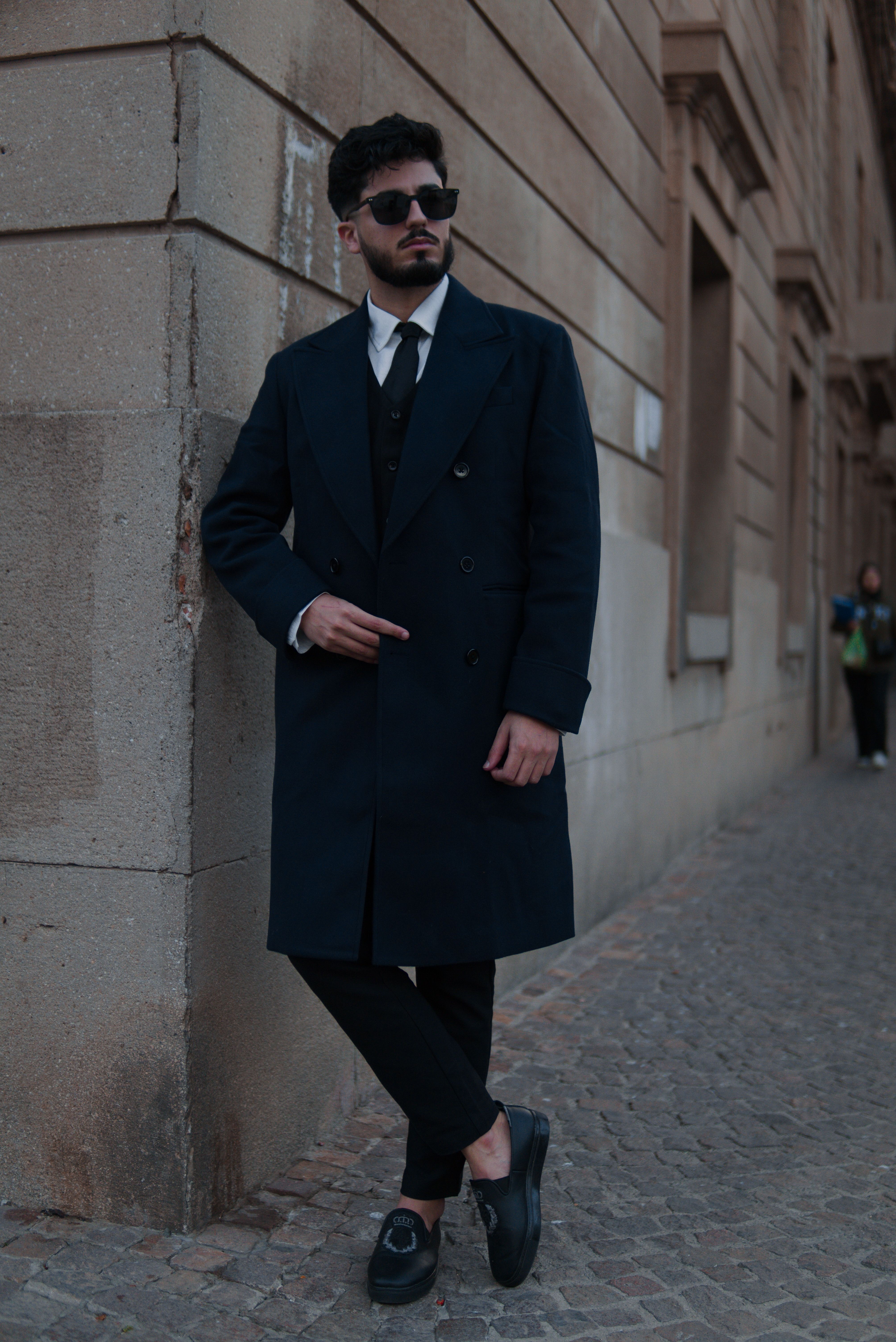 Stylish Man in Overcoat Posing Outdoors · Free Stock Photo