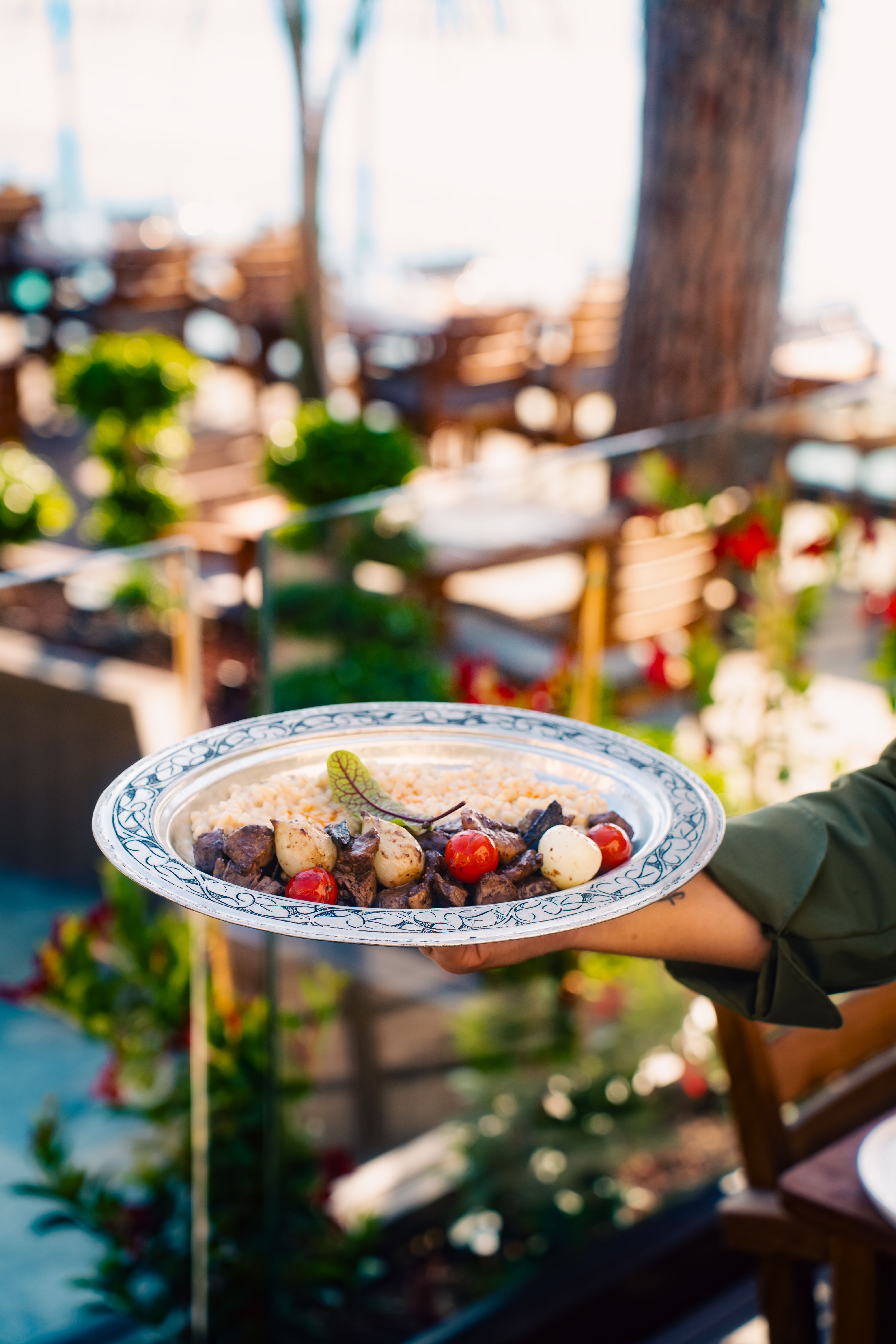 Delicious Turkish Cuisine at Outdoor Restaurant · Free Stock Photo