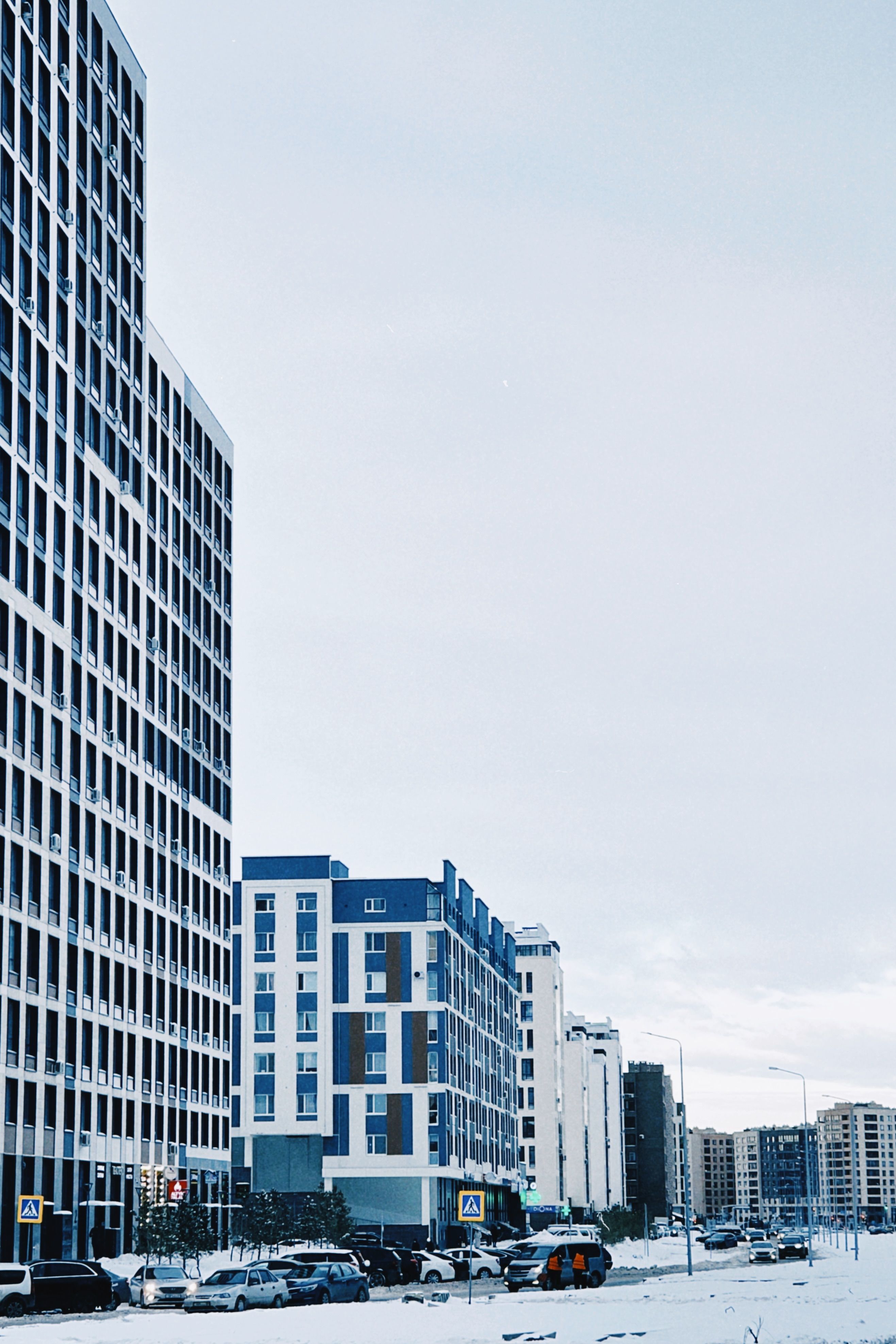 Winter Urban Landscape in Astana with Modern Buildings · Free Stock Photo