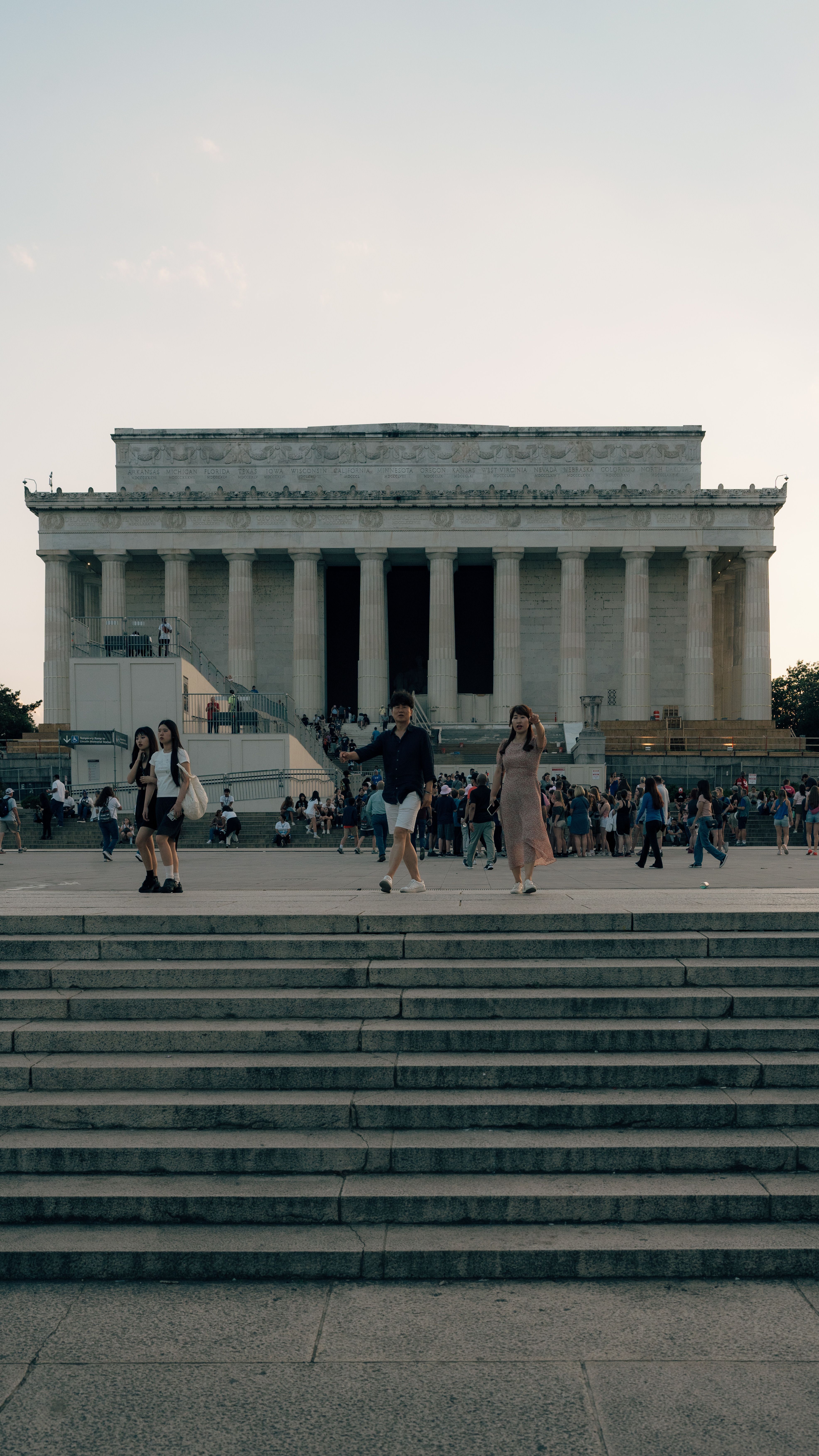 Lincoln Memorial at Dusk with Visitors · Free Stock Photo