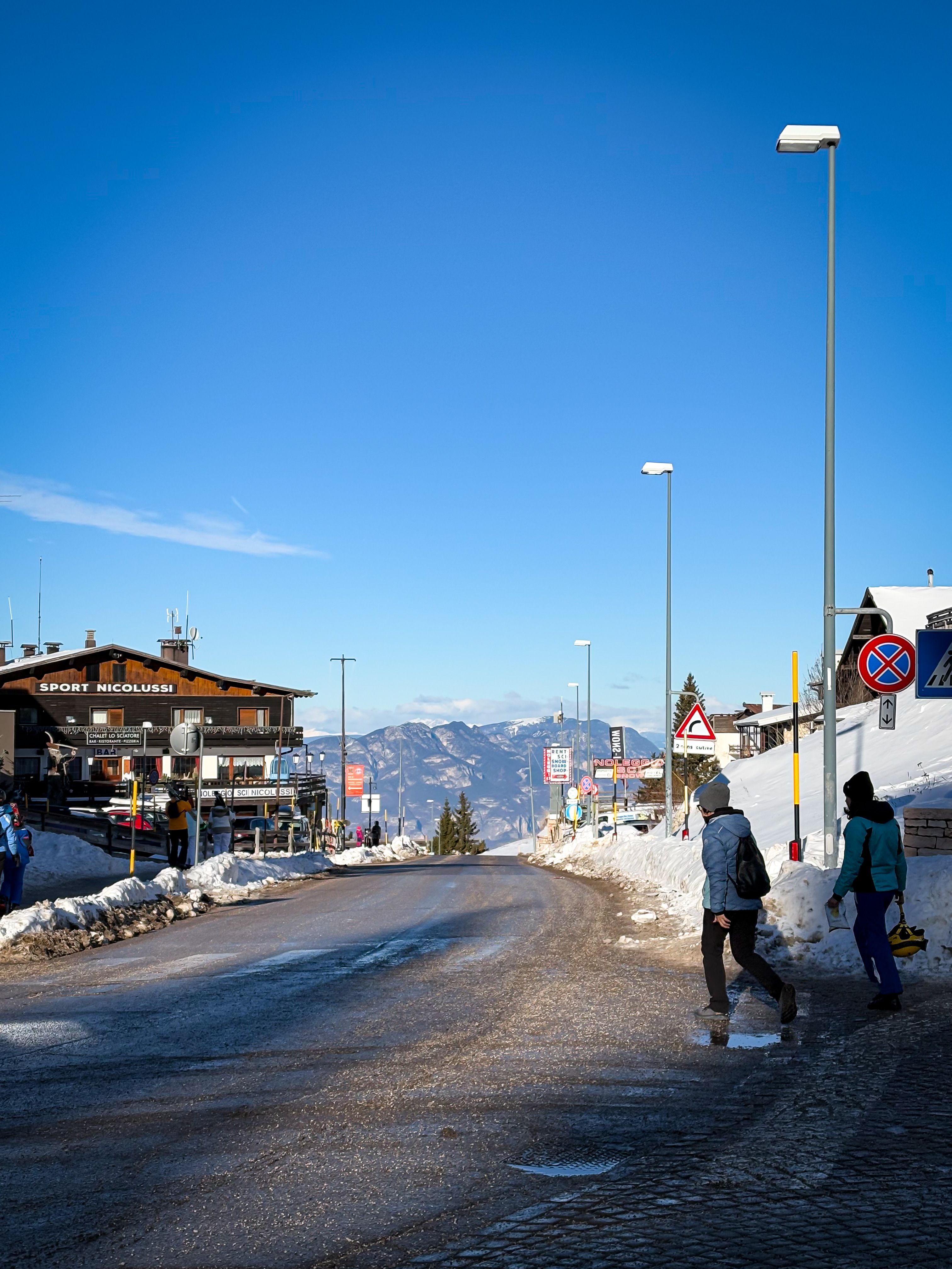 Winter Scene at Italian Ski Resort in Alps · Free Stock Photo