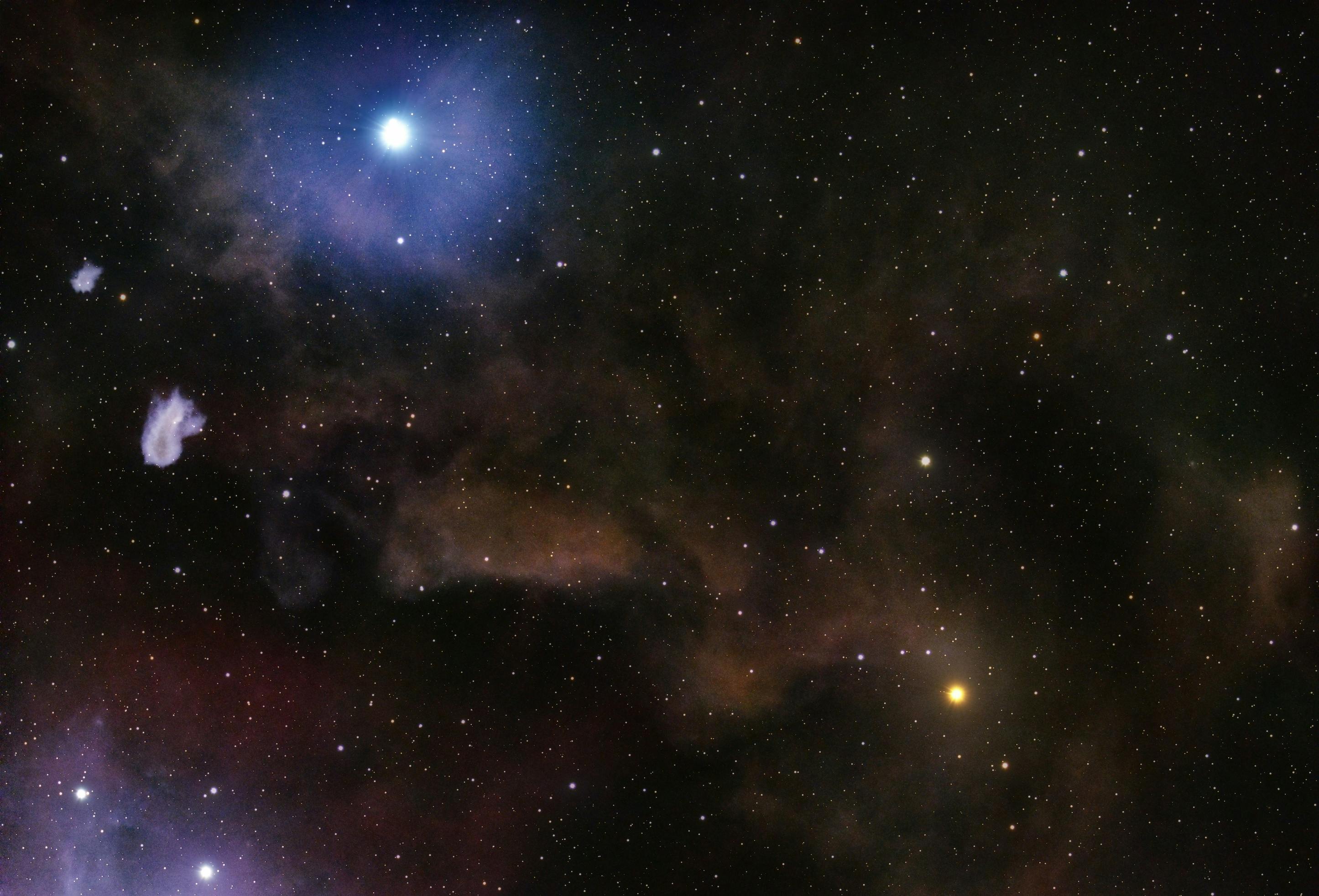 Mintaka (Bintang), Iv423, Ic 424 Dan Awan Gas Dan Debu Di Sekitarnya Di ...