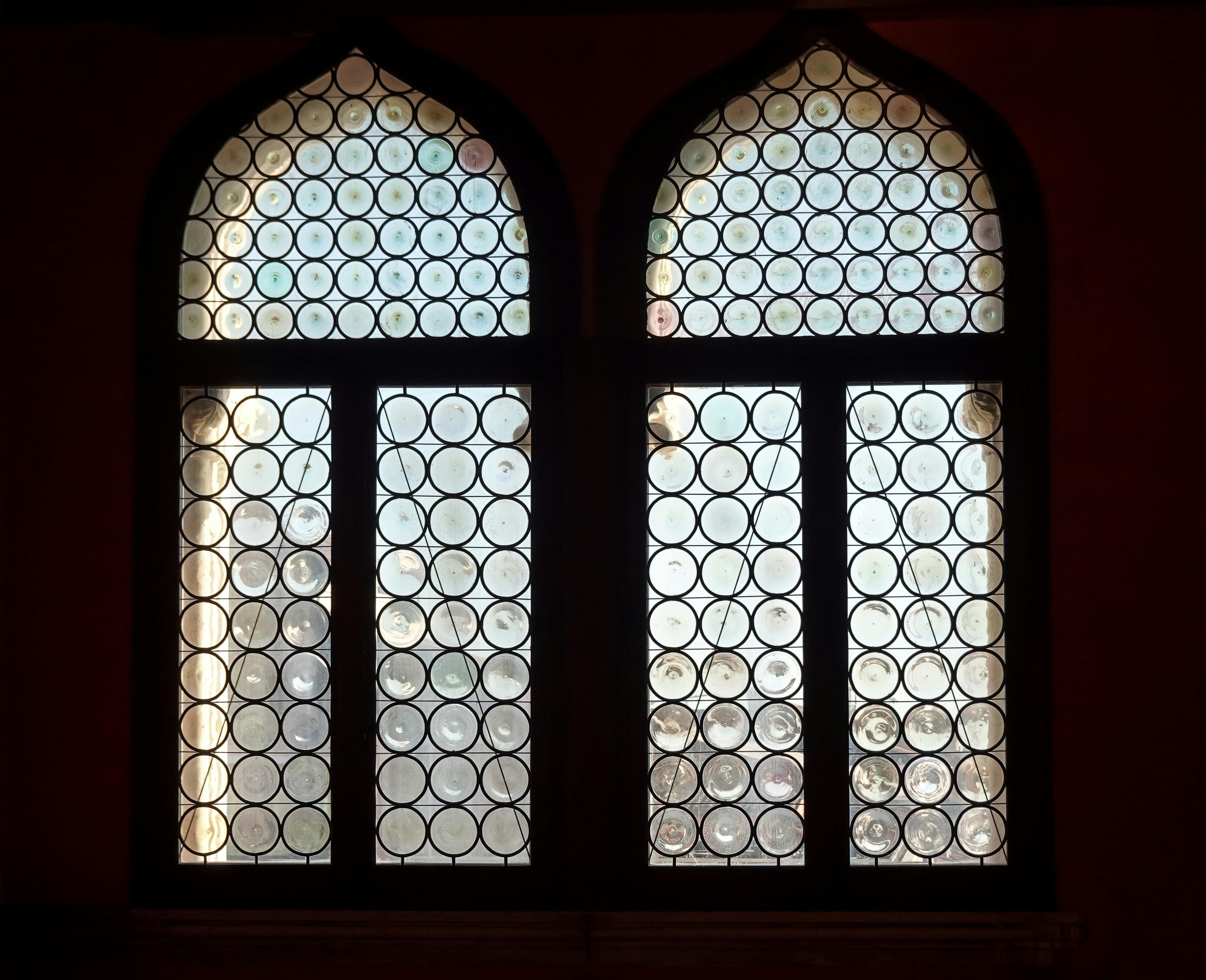 Circular Patterned Stained Glass Windows in Historic Architecture ...