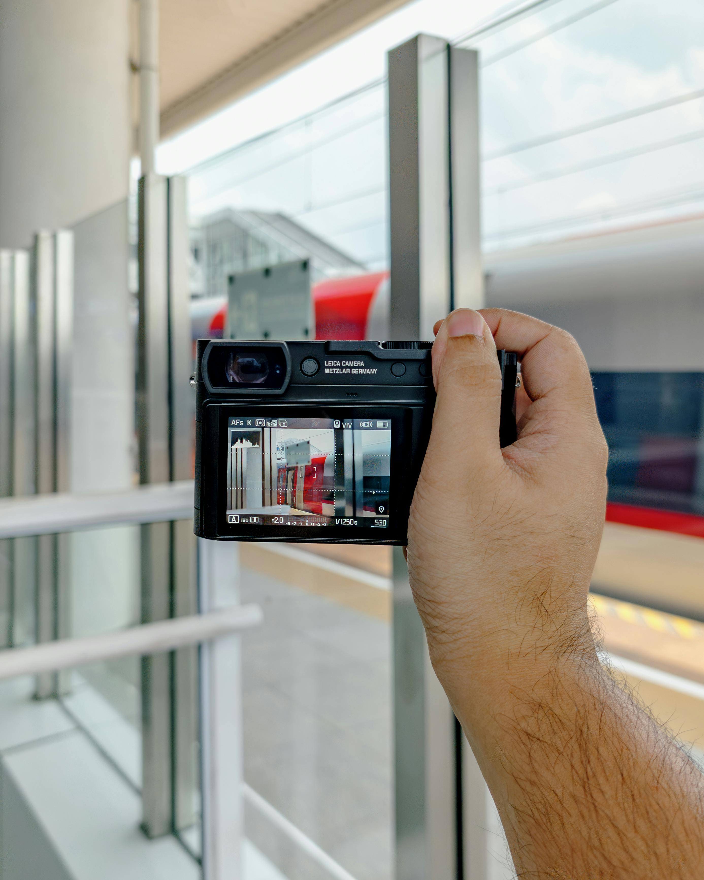 Capturing a Red Metro Train in Jakarta Station · Free Stock Photo