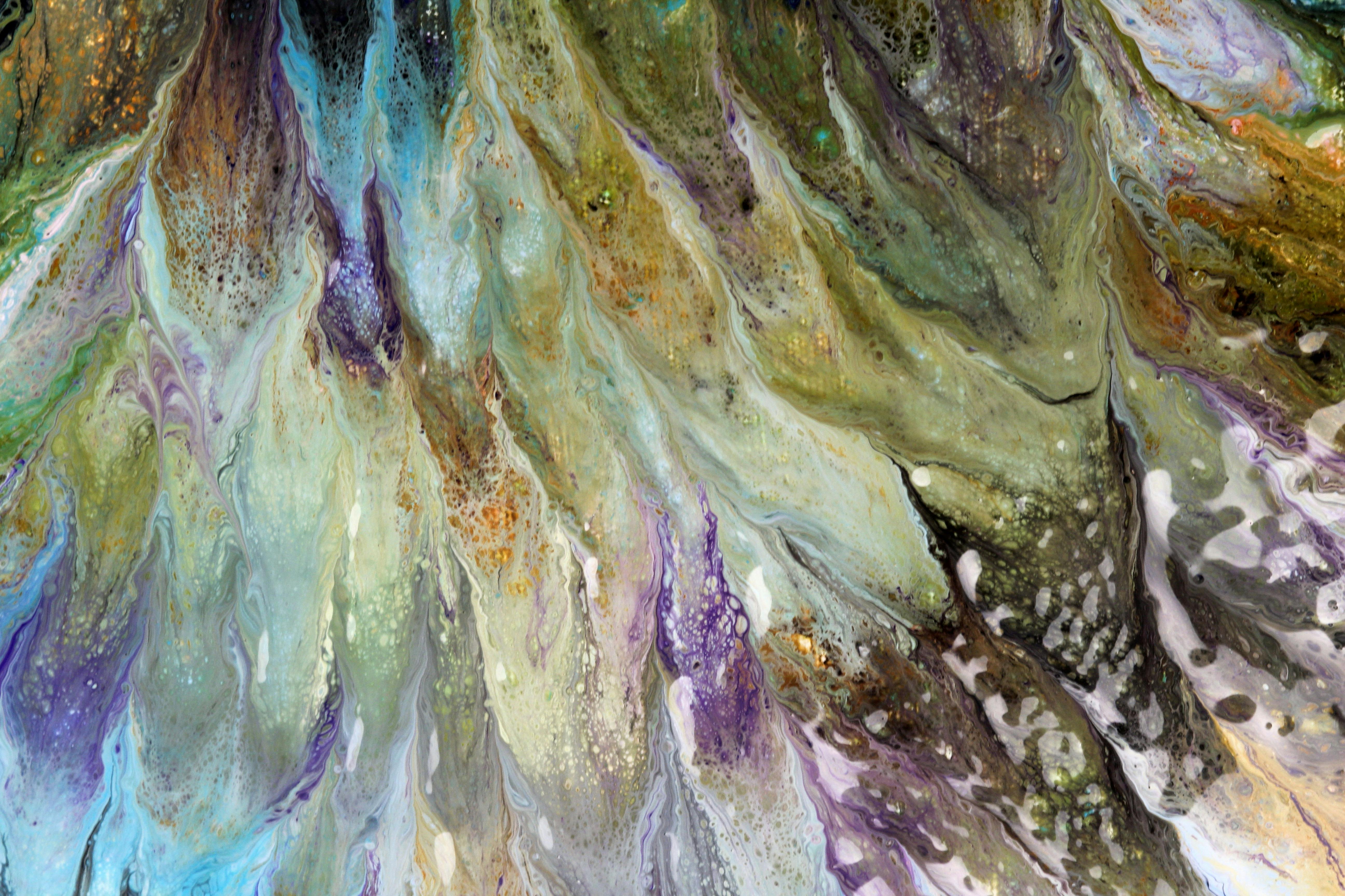 Vibrant Abstract Fluid Art in Earthy Tones · Free Stock Photo
