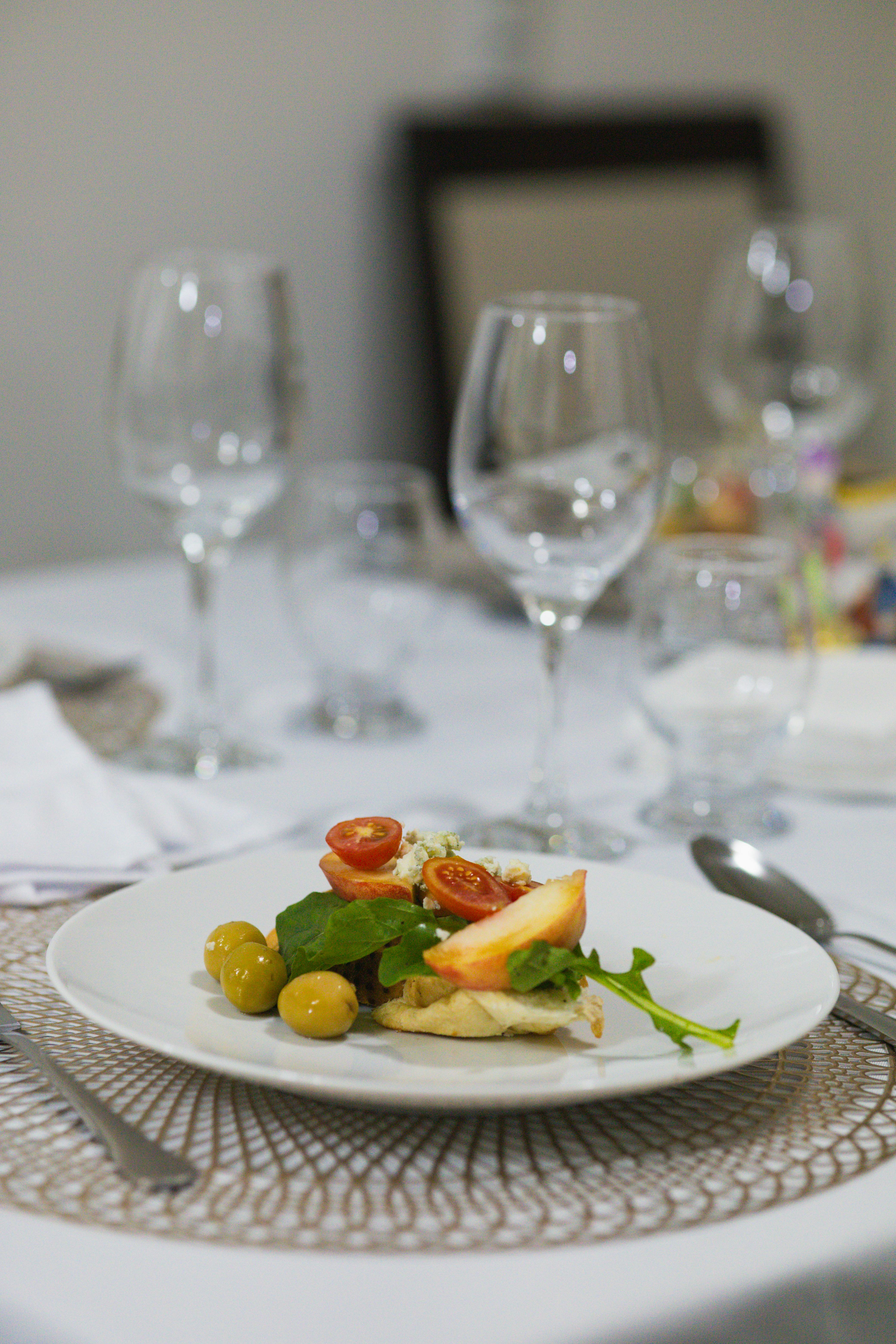 Gourmet Plated Starter on Elegant Table Setting · Free Stock Photo