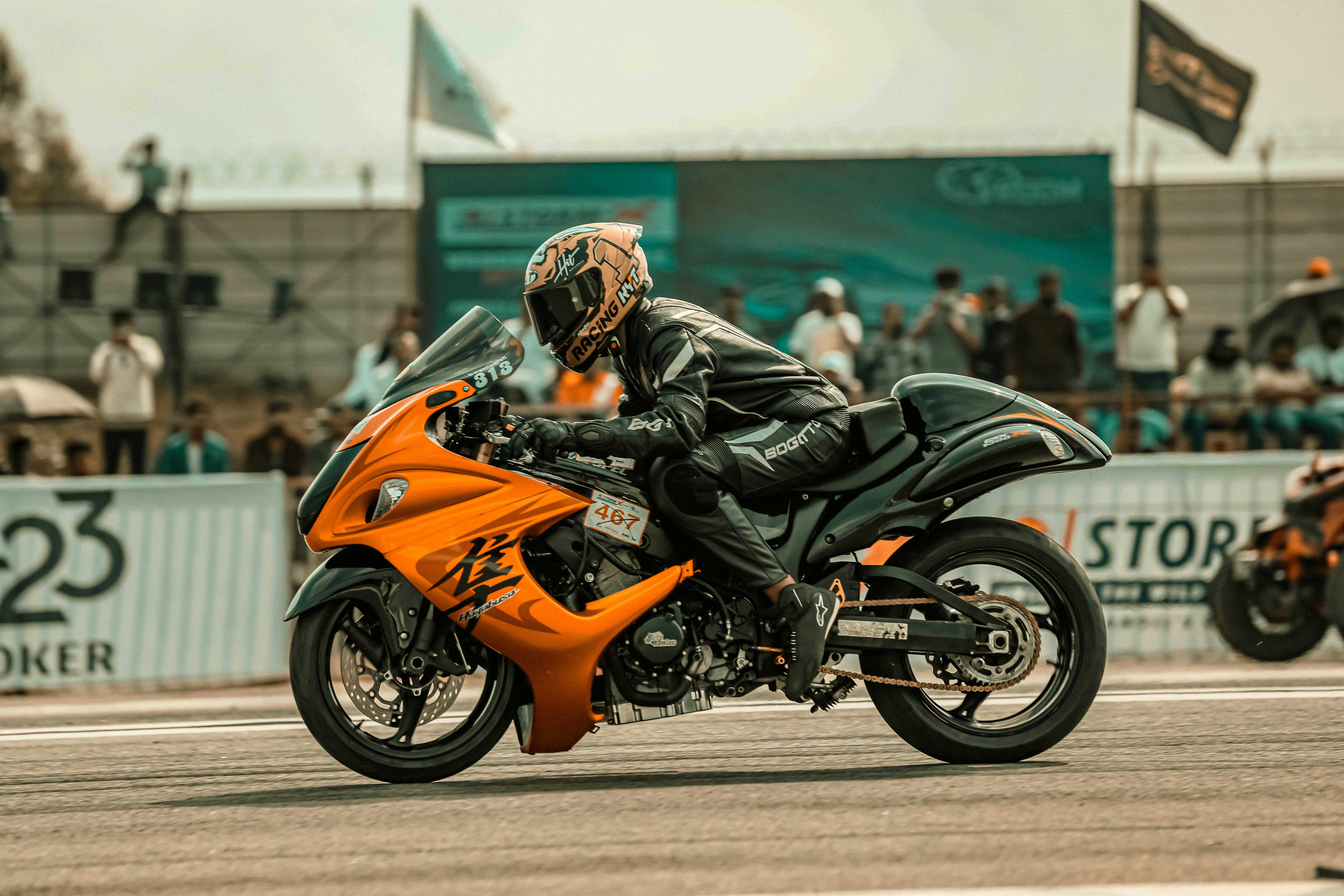 High-Speed Motorcycle Racing Event · Free Stock Photo