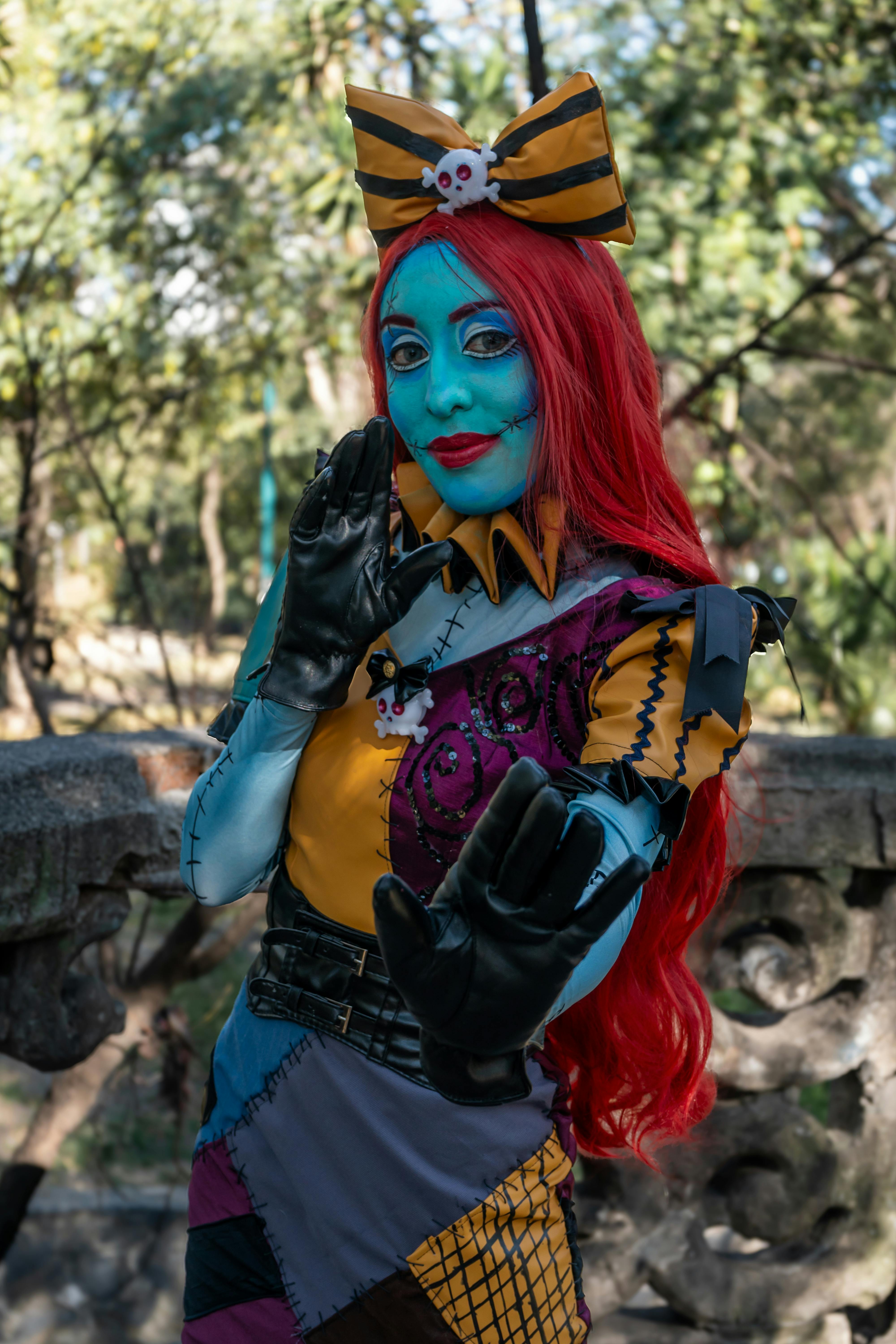 Colorful Cosplay Character in a Park Setting · Free Stock Photo