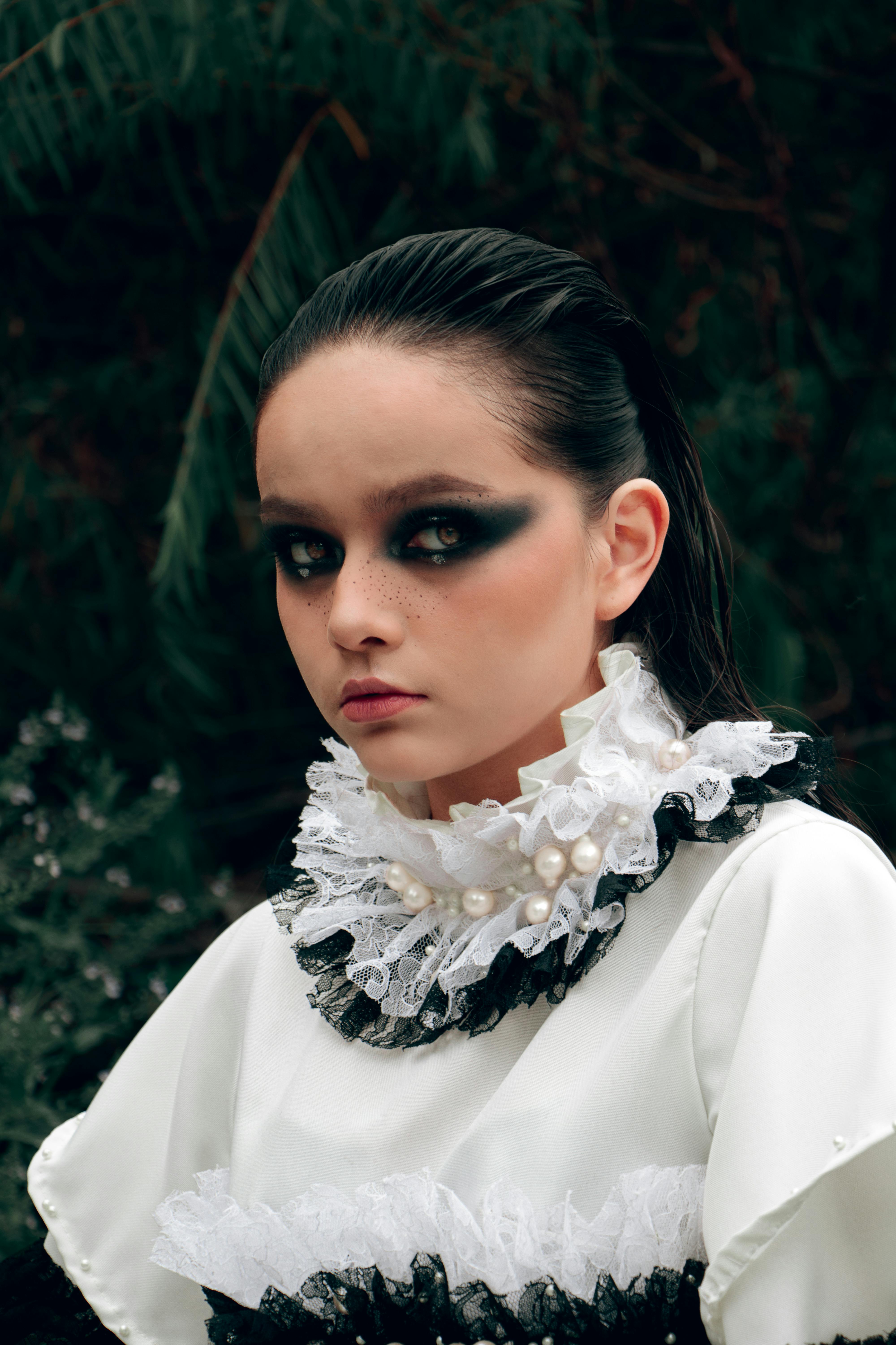 Elegant Gothic Fashion Portrait Outdoors · Free Stock Photo