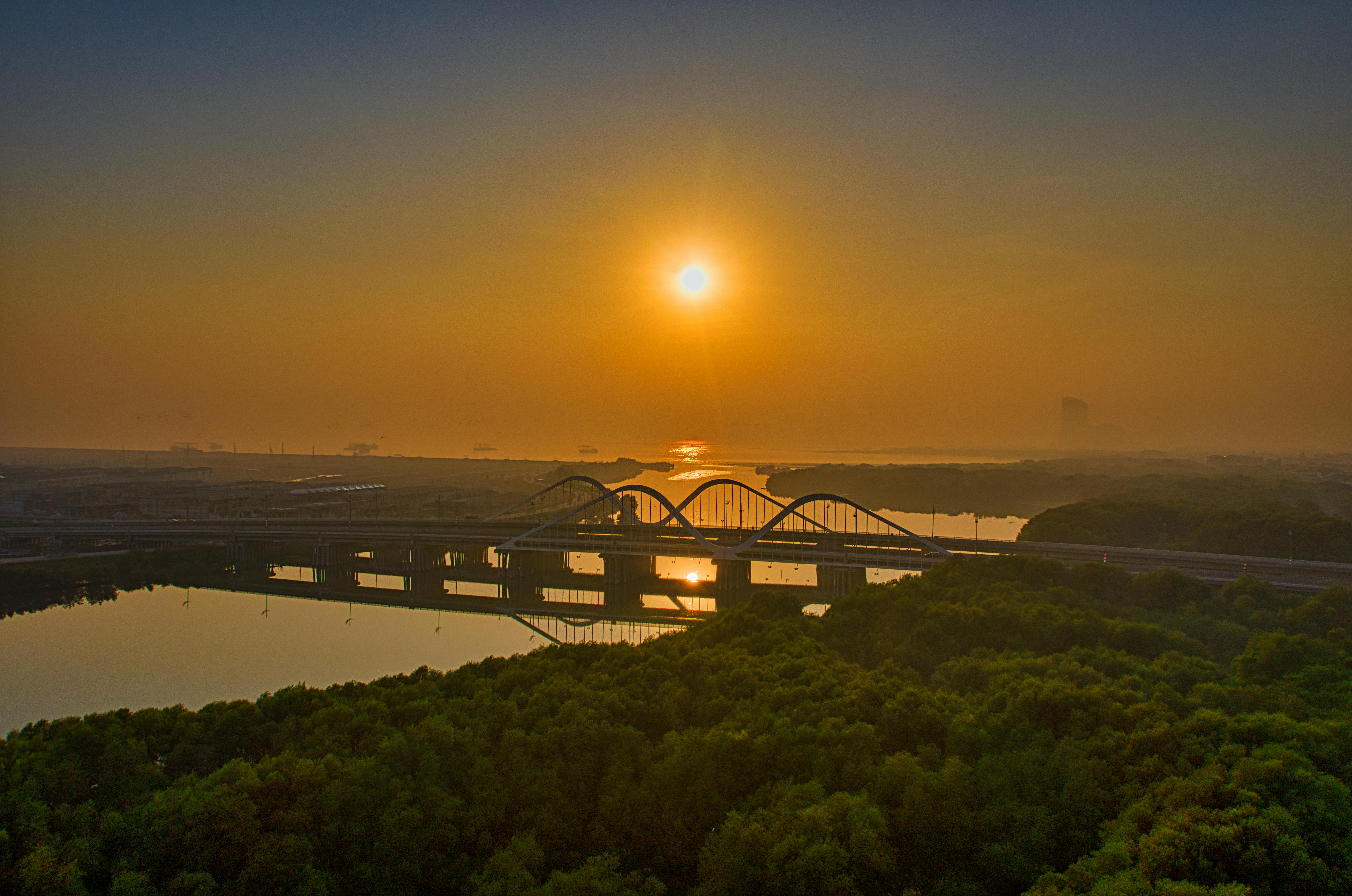 Photo of Bridge During Golden Hour · Free Stock Photo