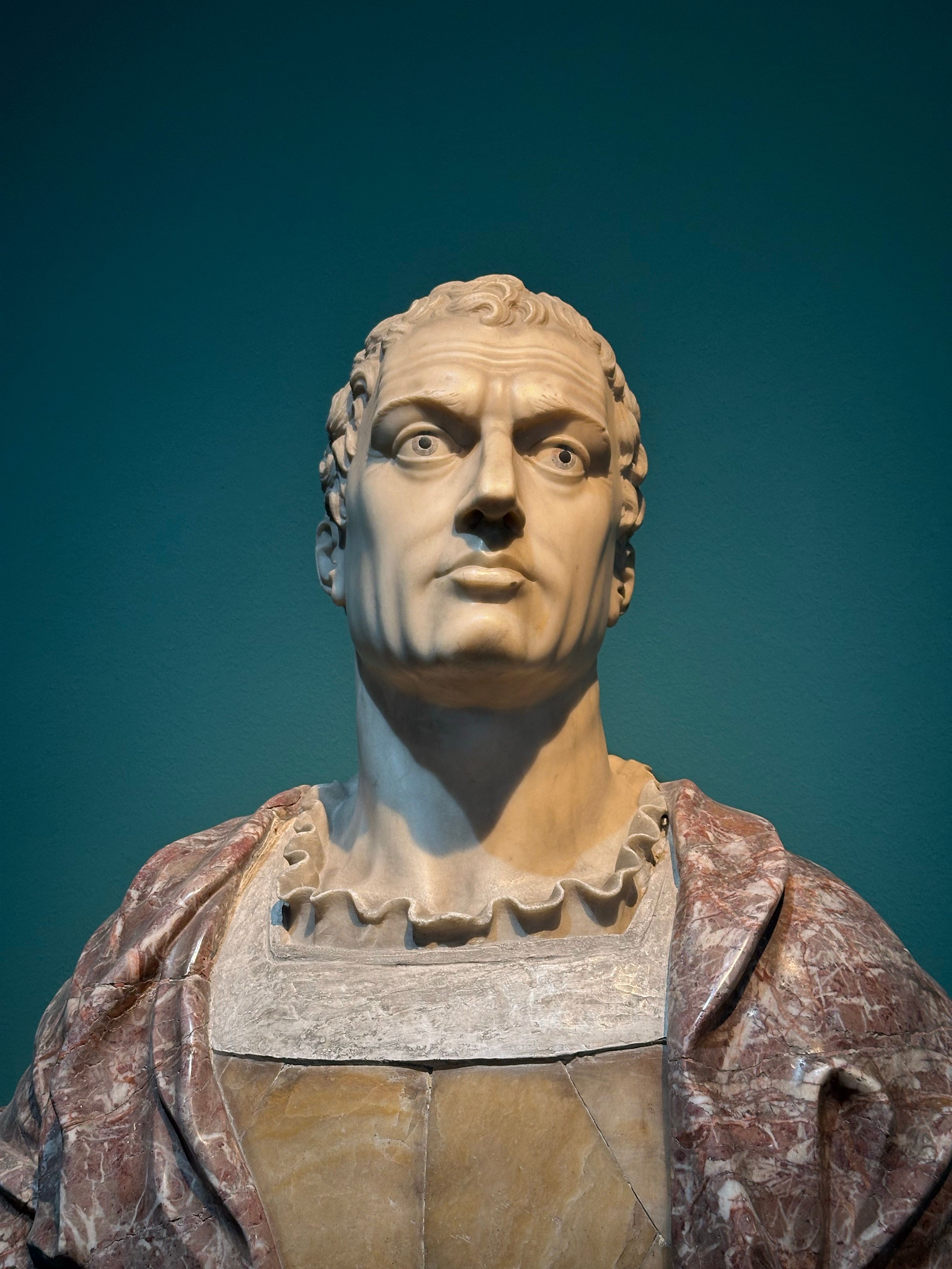 Renaissance Marble Sculpture Bust Close-up · Free Stock Photo