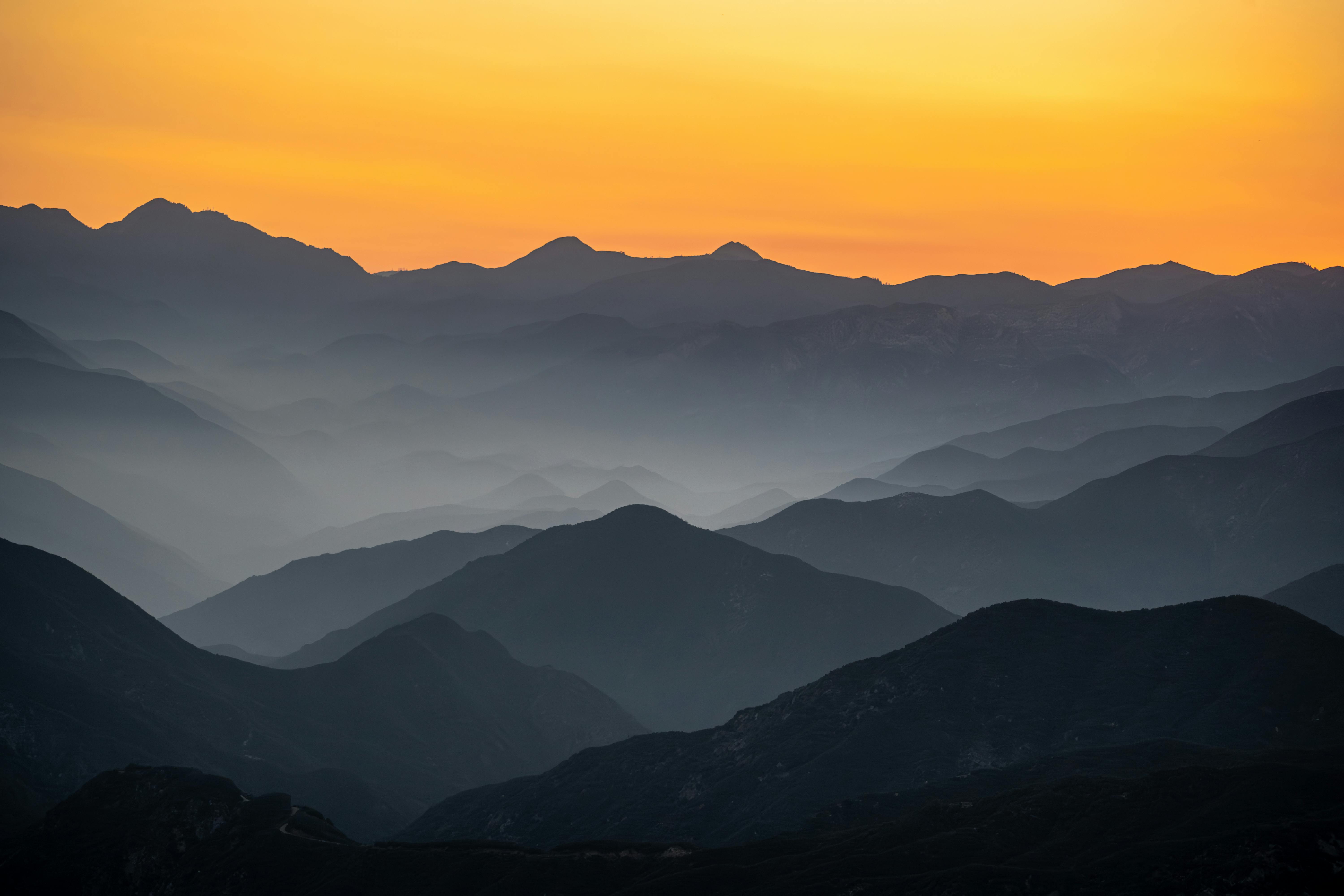 Captivating Sunset at Mount Baldy, California · Free Stock Photo