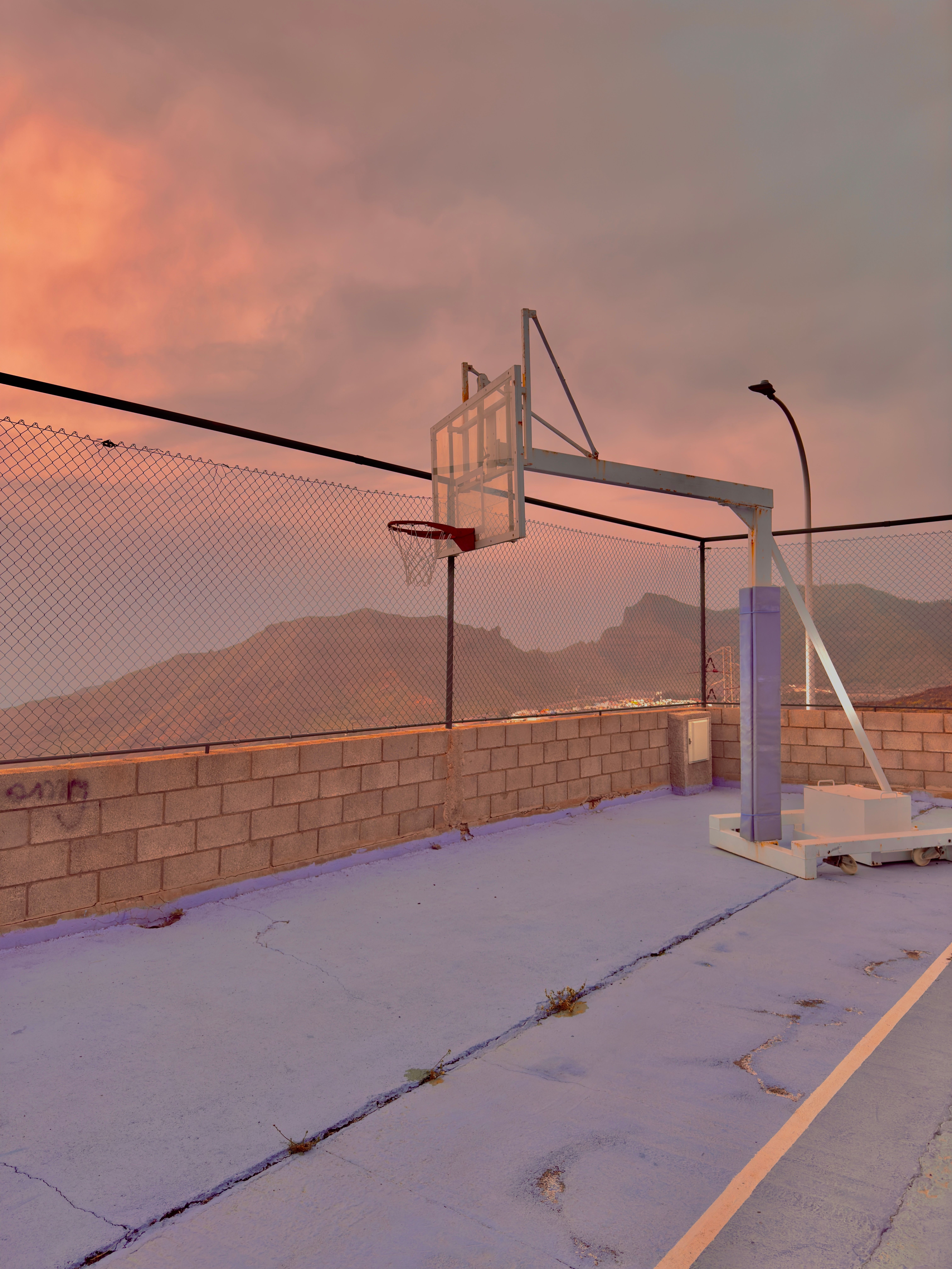 Outdoor Basketball Court at Sunset · Free Stock Photo