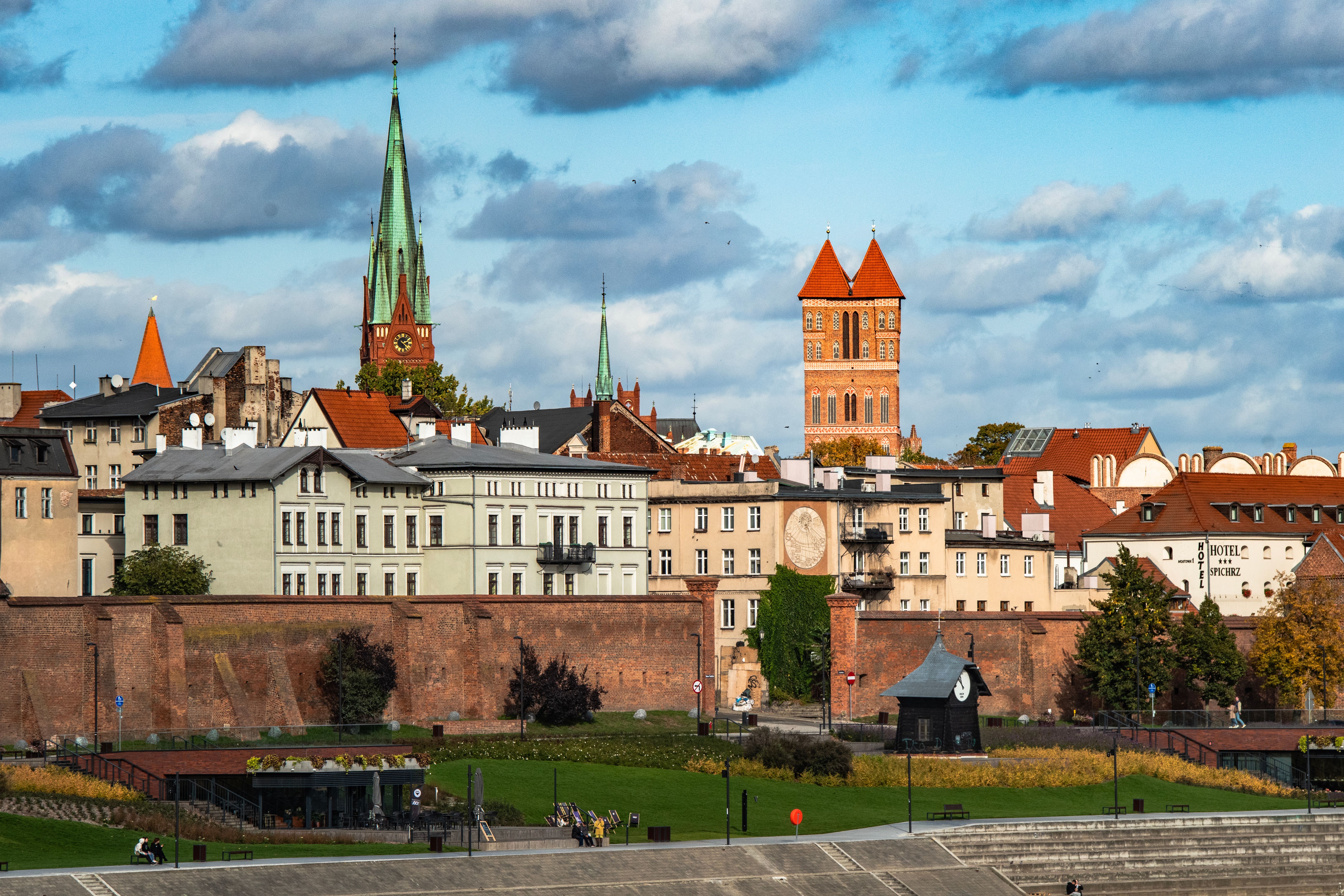 Historic Cityscape of Torun, Poland with Medieval Towers · Free Stock Photo