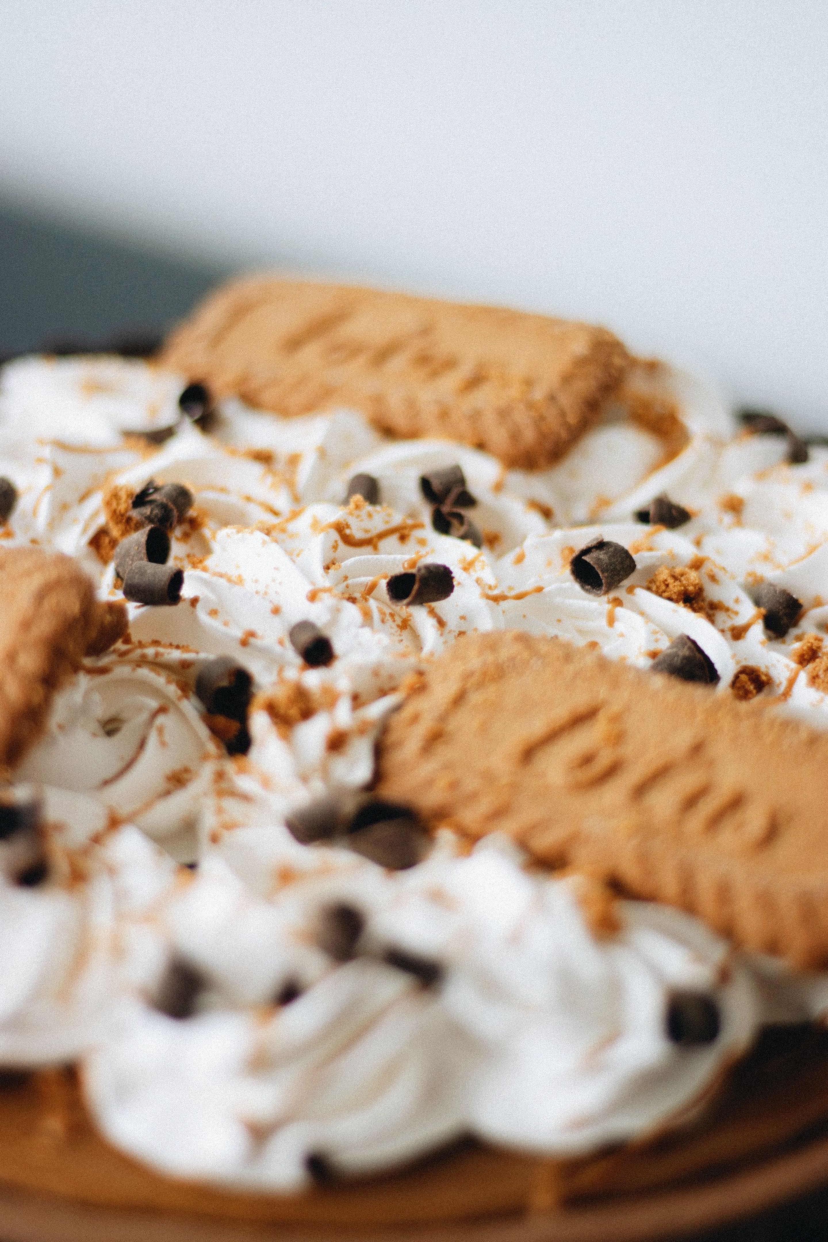 Delicious Whipped Dessert with Cookie Topping · Free Stock Photo