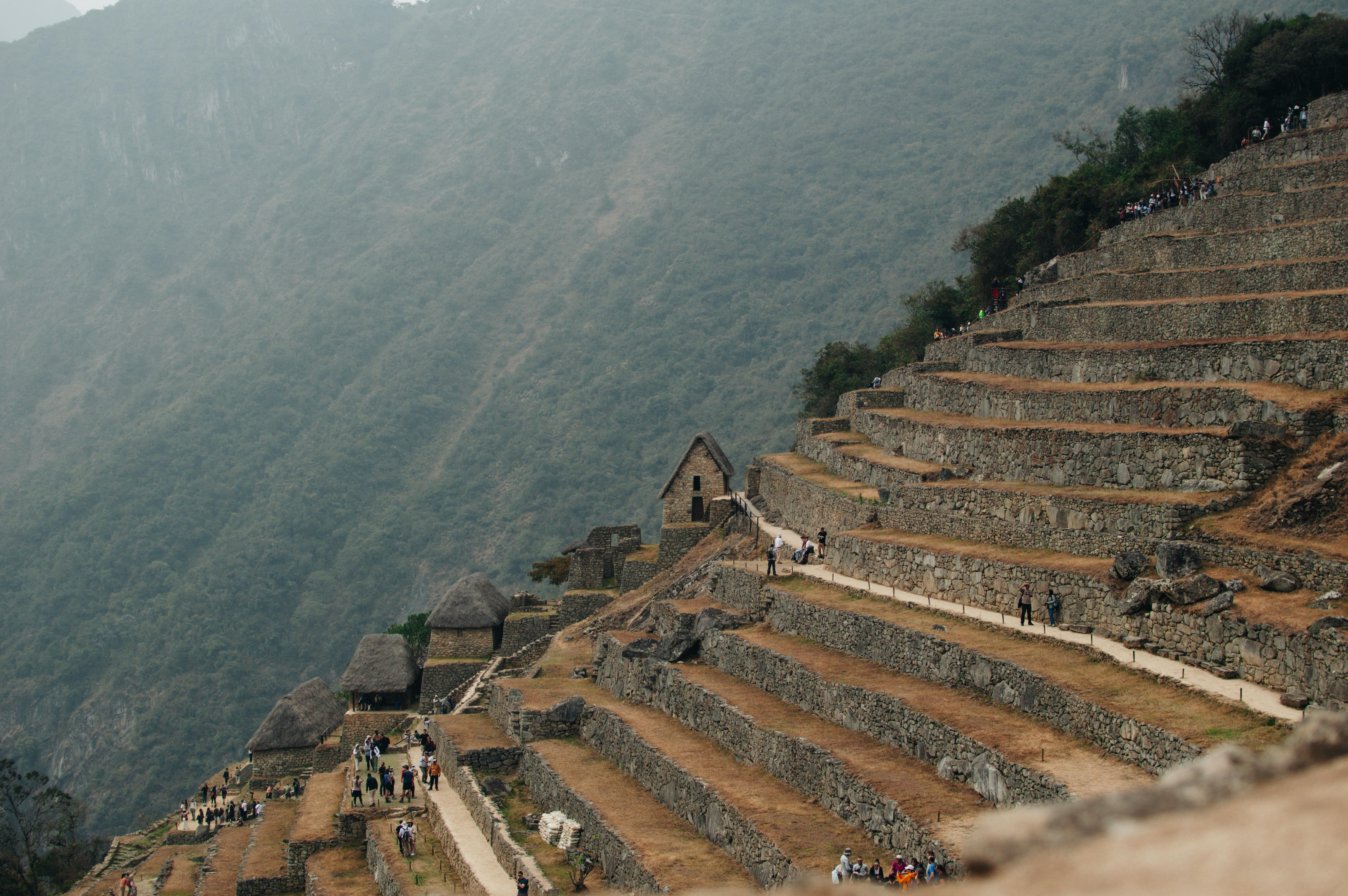 Scenic View of Machu Picchu Terraces and Mountains · Free Stock Photo