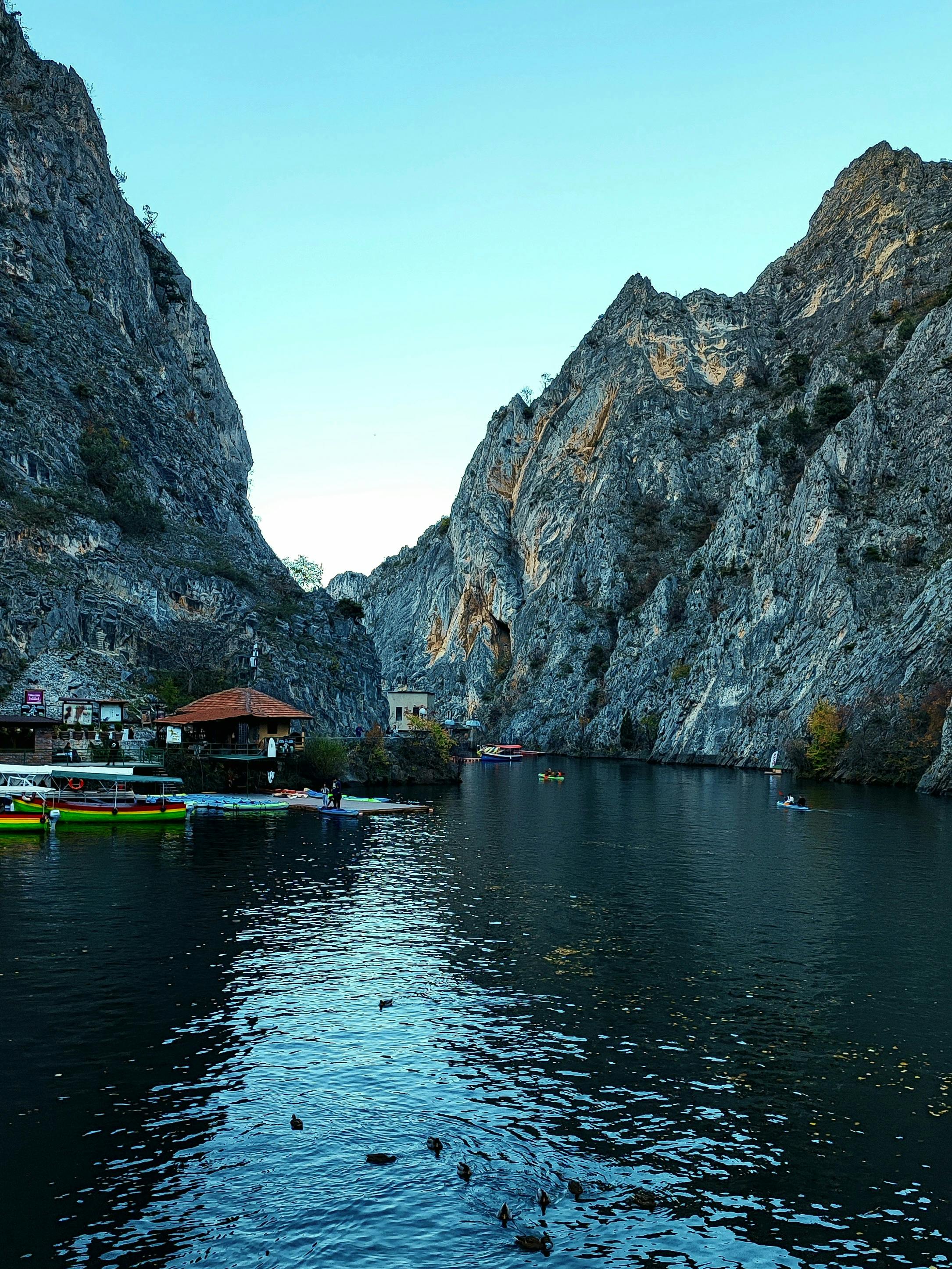 Scenic Matka Canyon with Calm Waters · Free Stock Photo