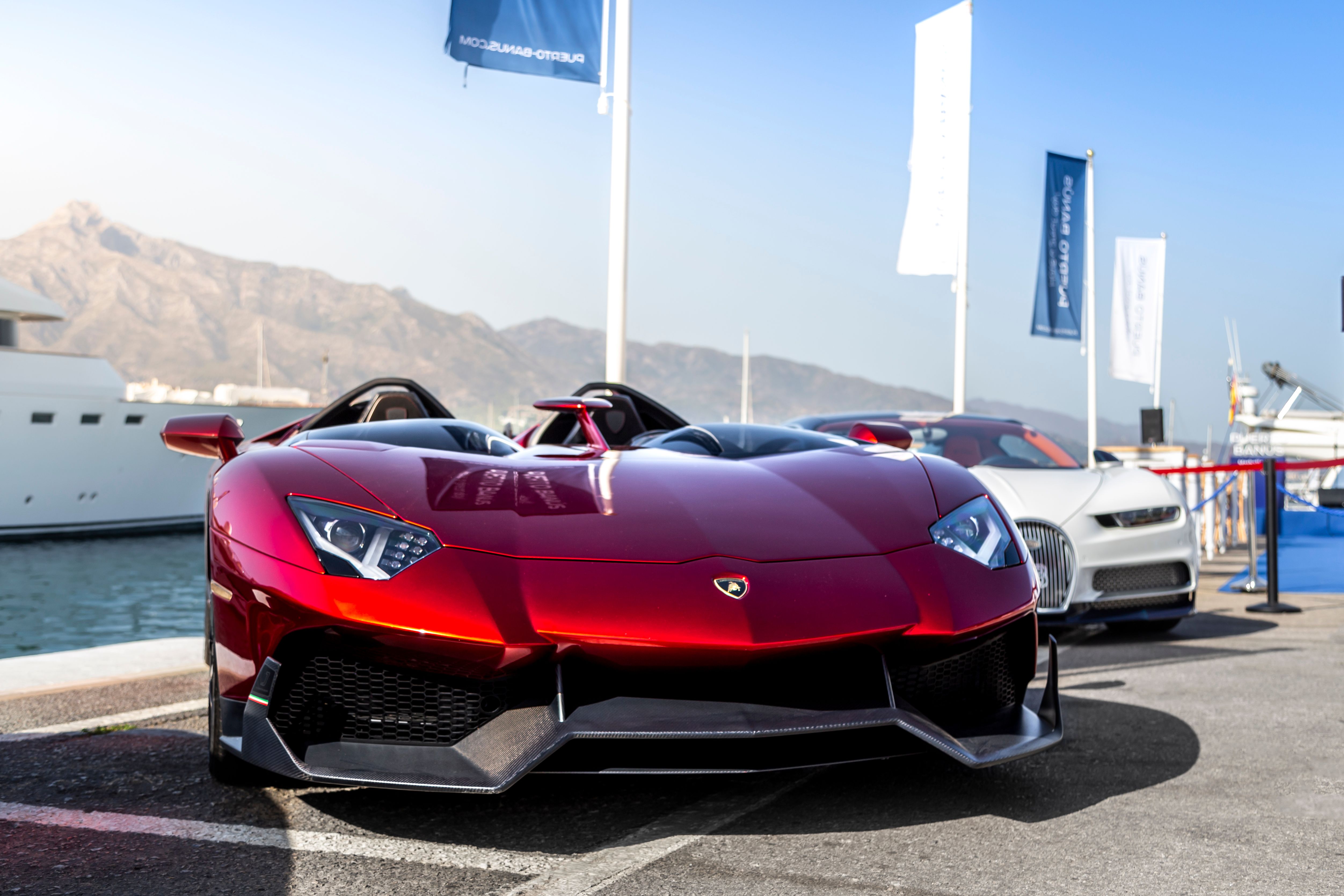 Luxurious Sports Cars at Marbella Marina · Free Stock Photo