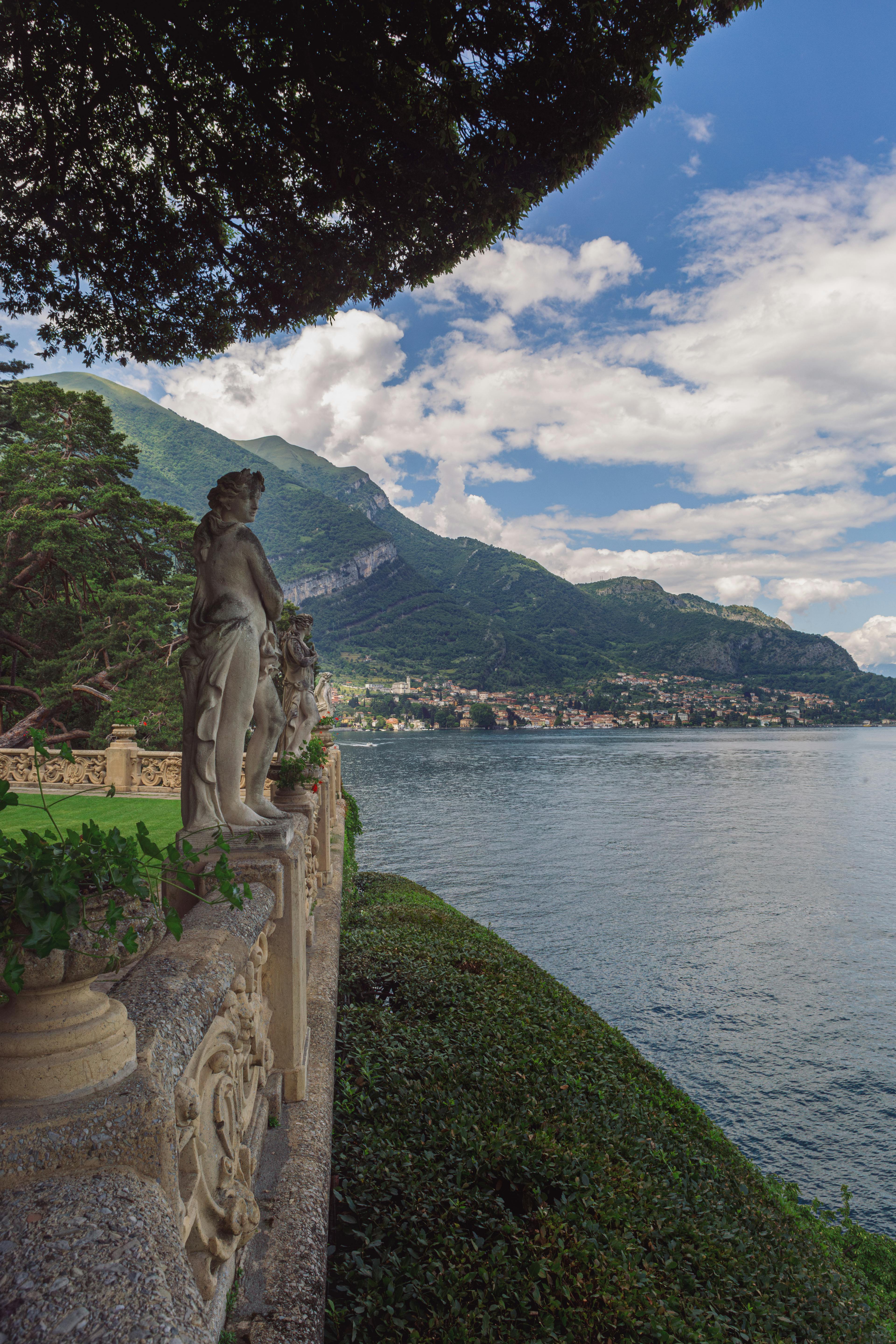 Serene View of Lake Como from Villa del Balbianello · Free Stock Photo