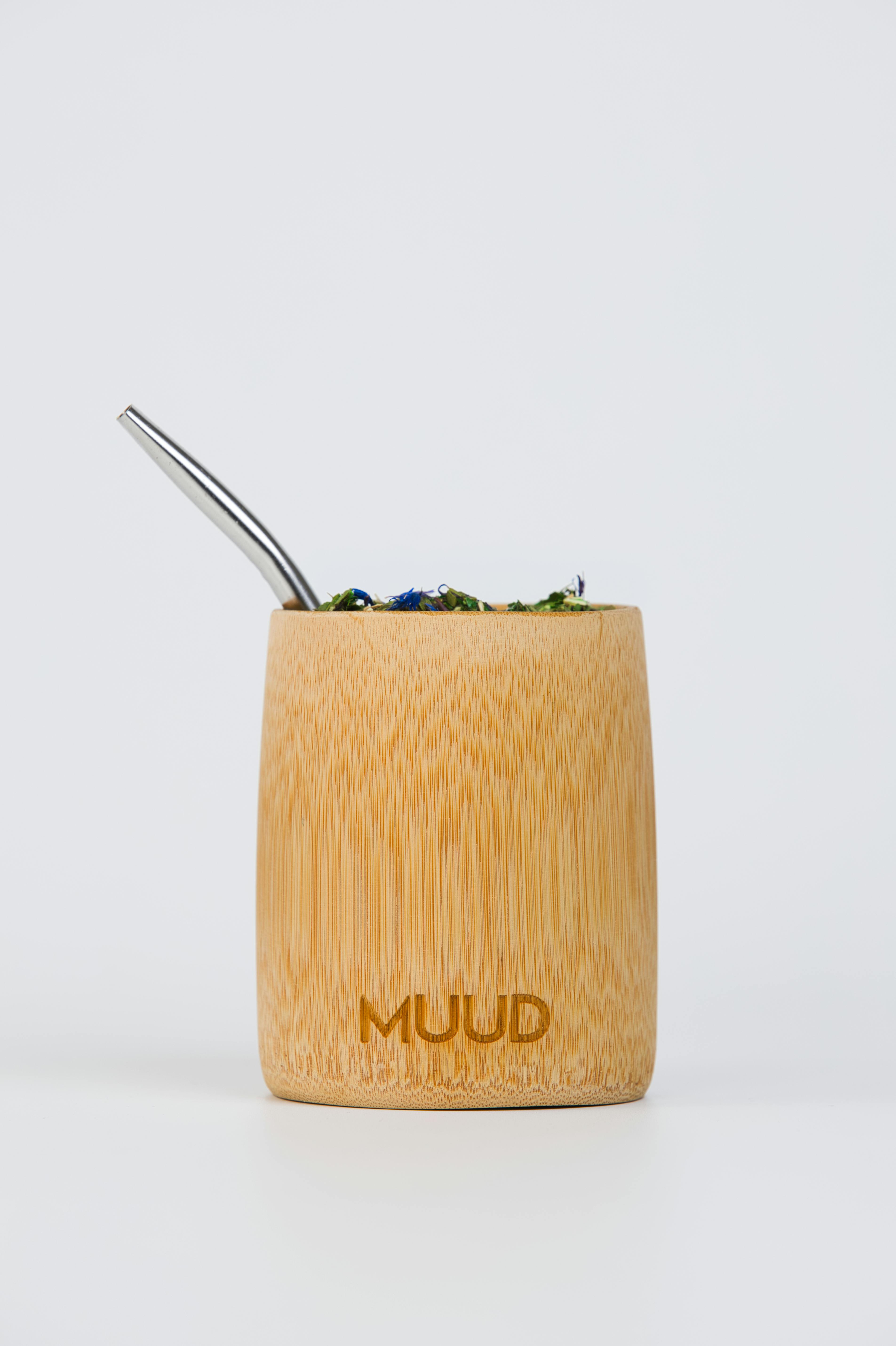 Bamboo Mate Cup with Stainless Steel Straw · Free Stock Photo
