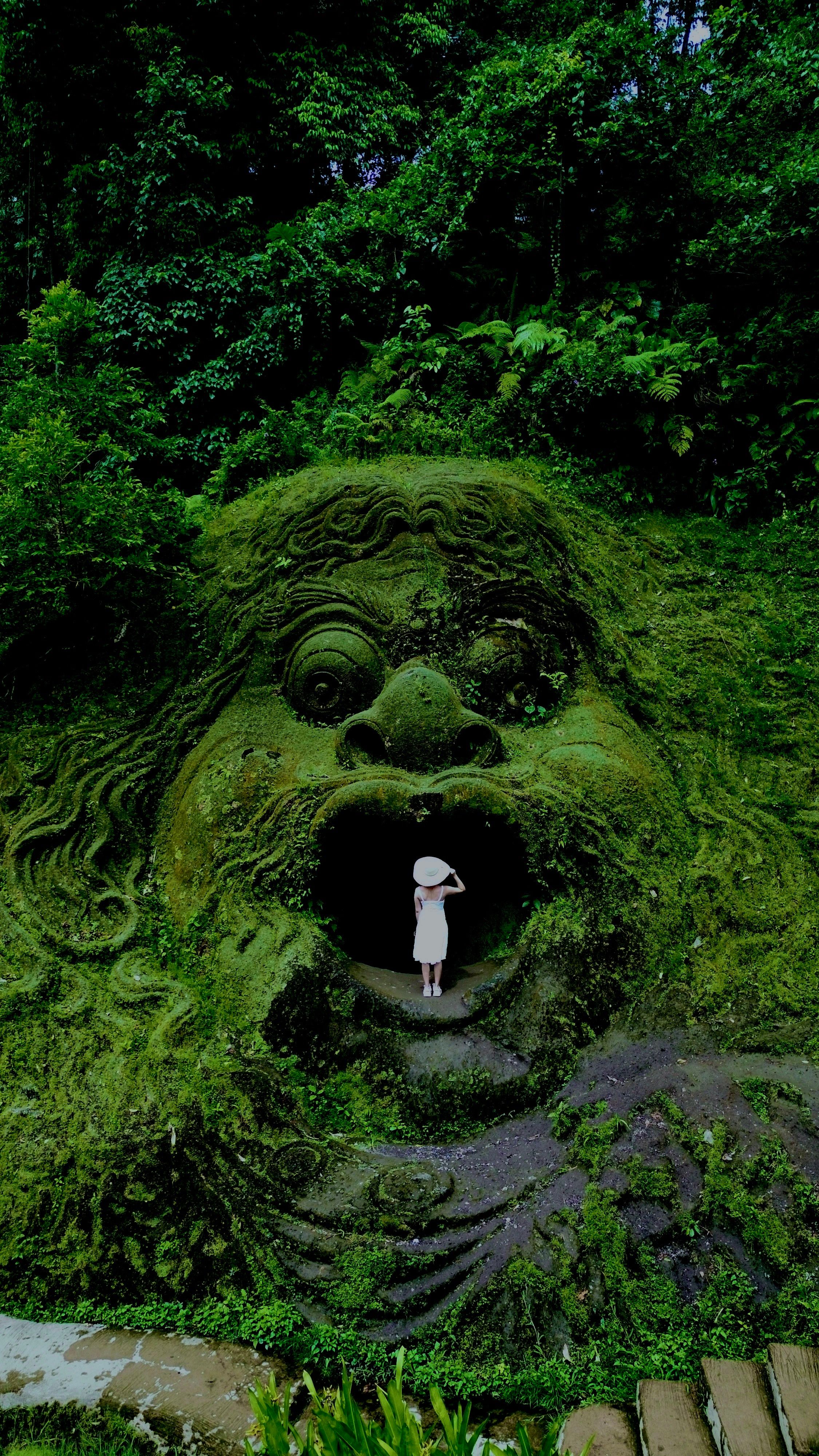 Mystical Stone Carving Grotto in Bali Jungle · Free Stock Photo