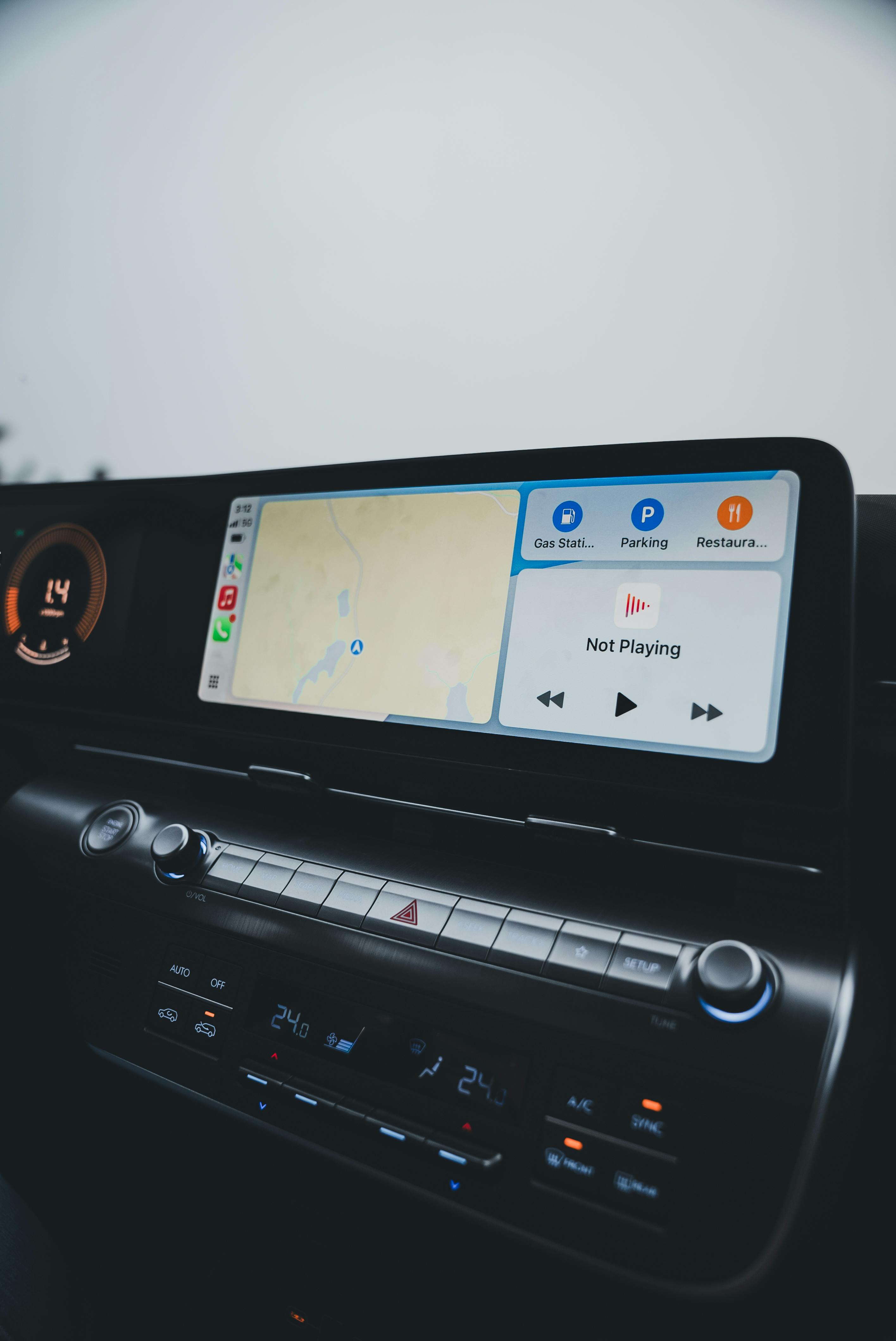 Modern Car Dashboard with GPS and Interface · Free Stock Photo