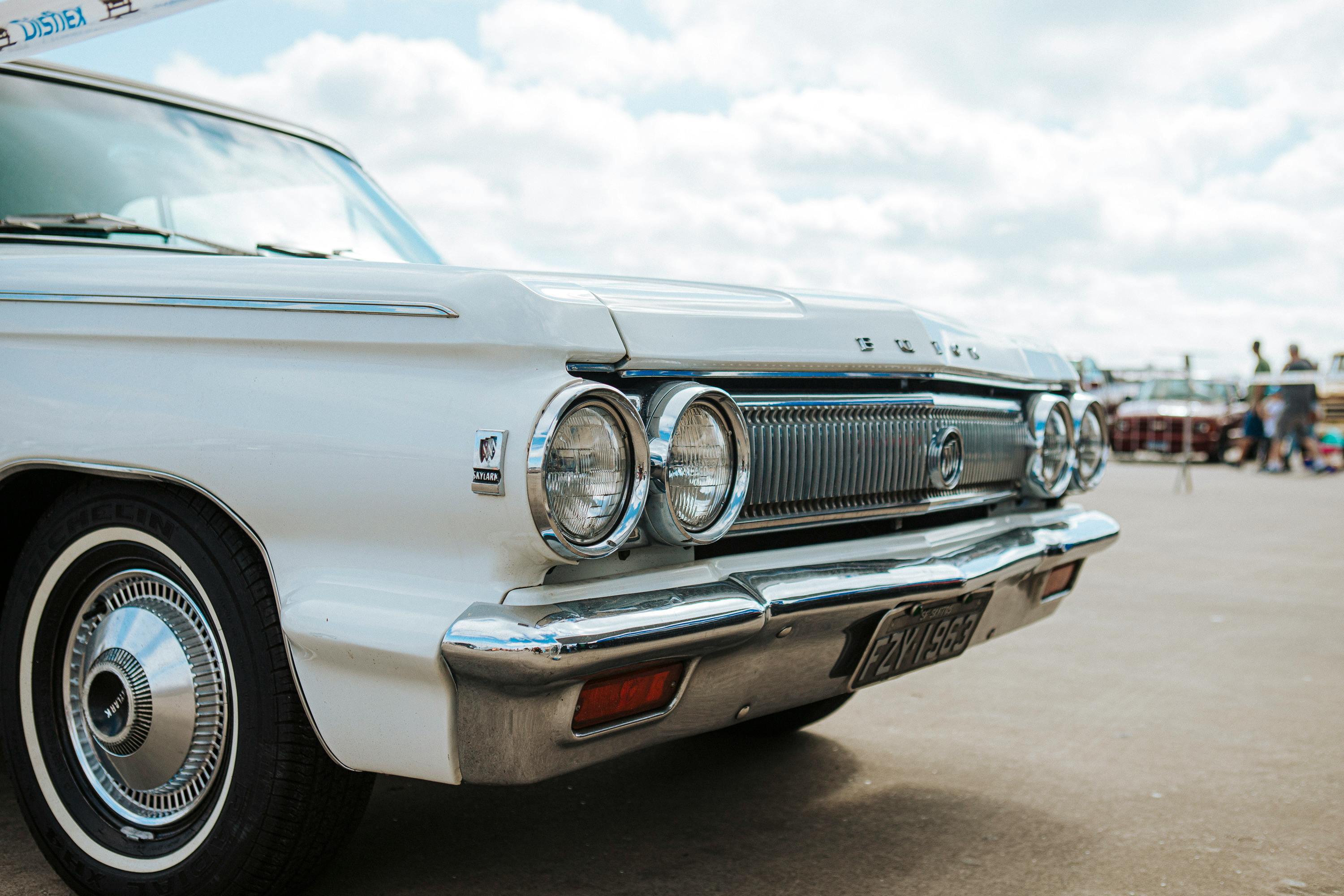 Vintage Classic American Car Outdoor Display · Free Stock Photo