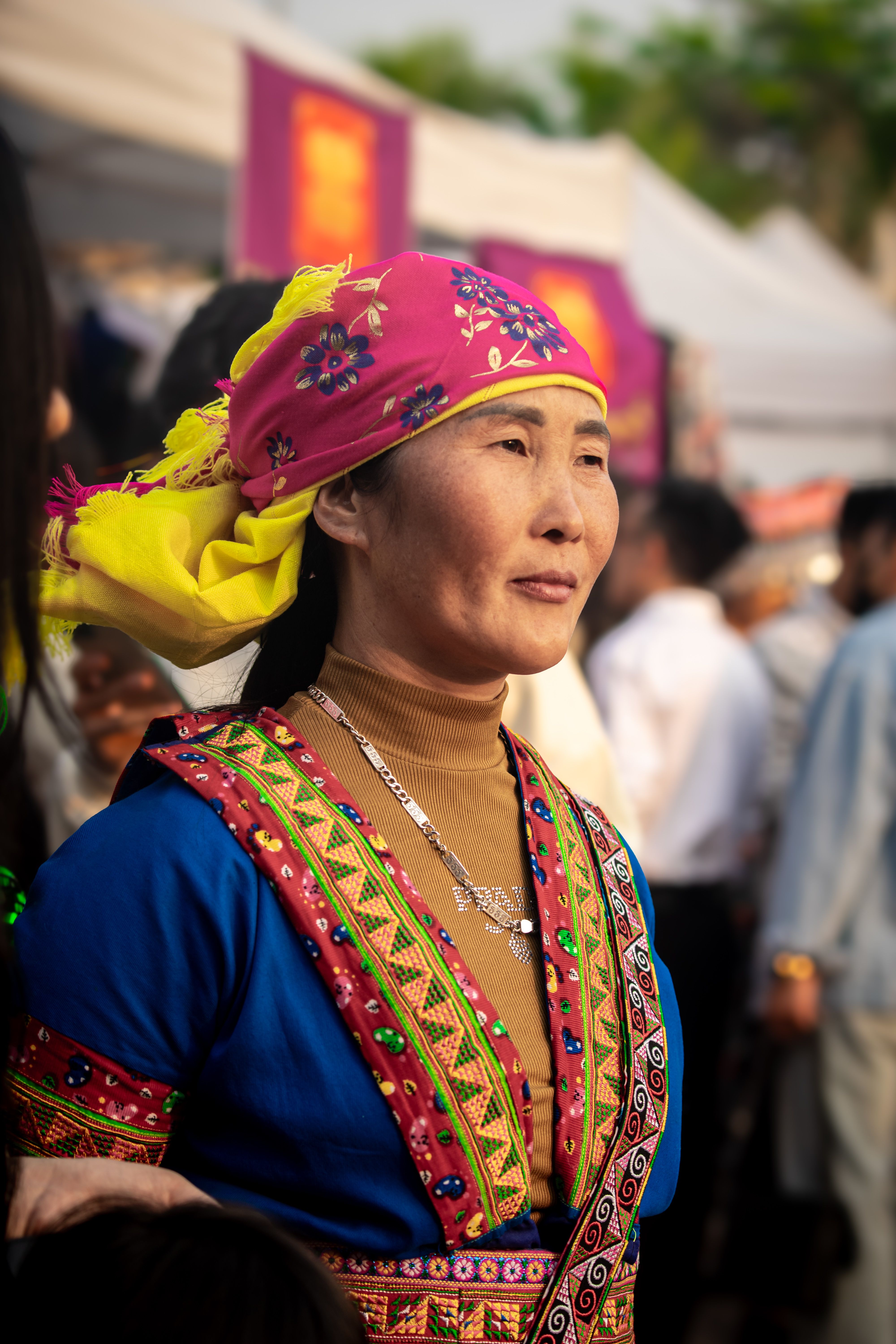Colorful Traditional Dress at Outdoor Festival · Free Stock Photo