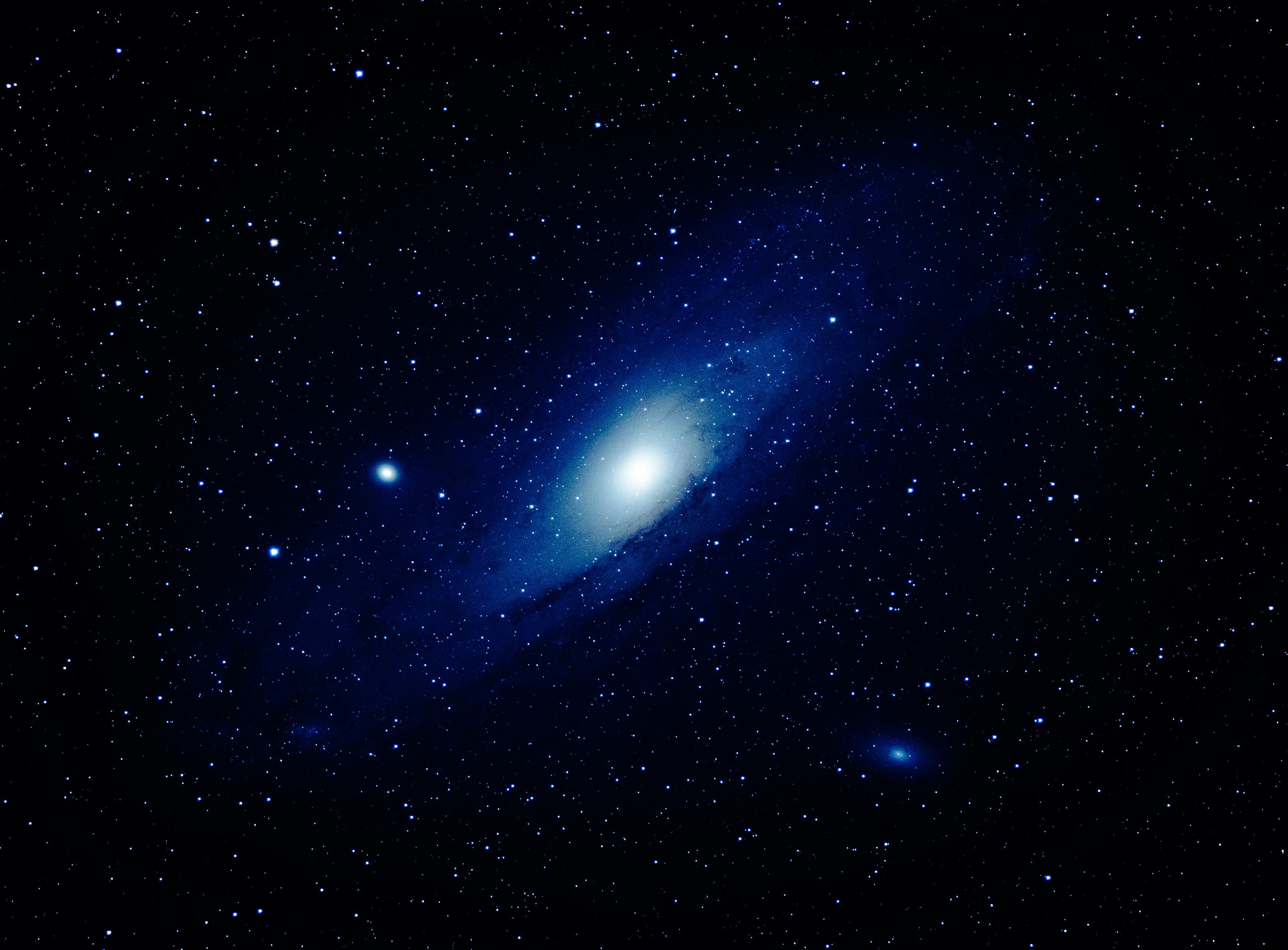 Stunning View of Andromeda Galaxy in Night Sky · Free Stock Photo