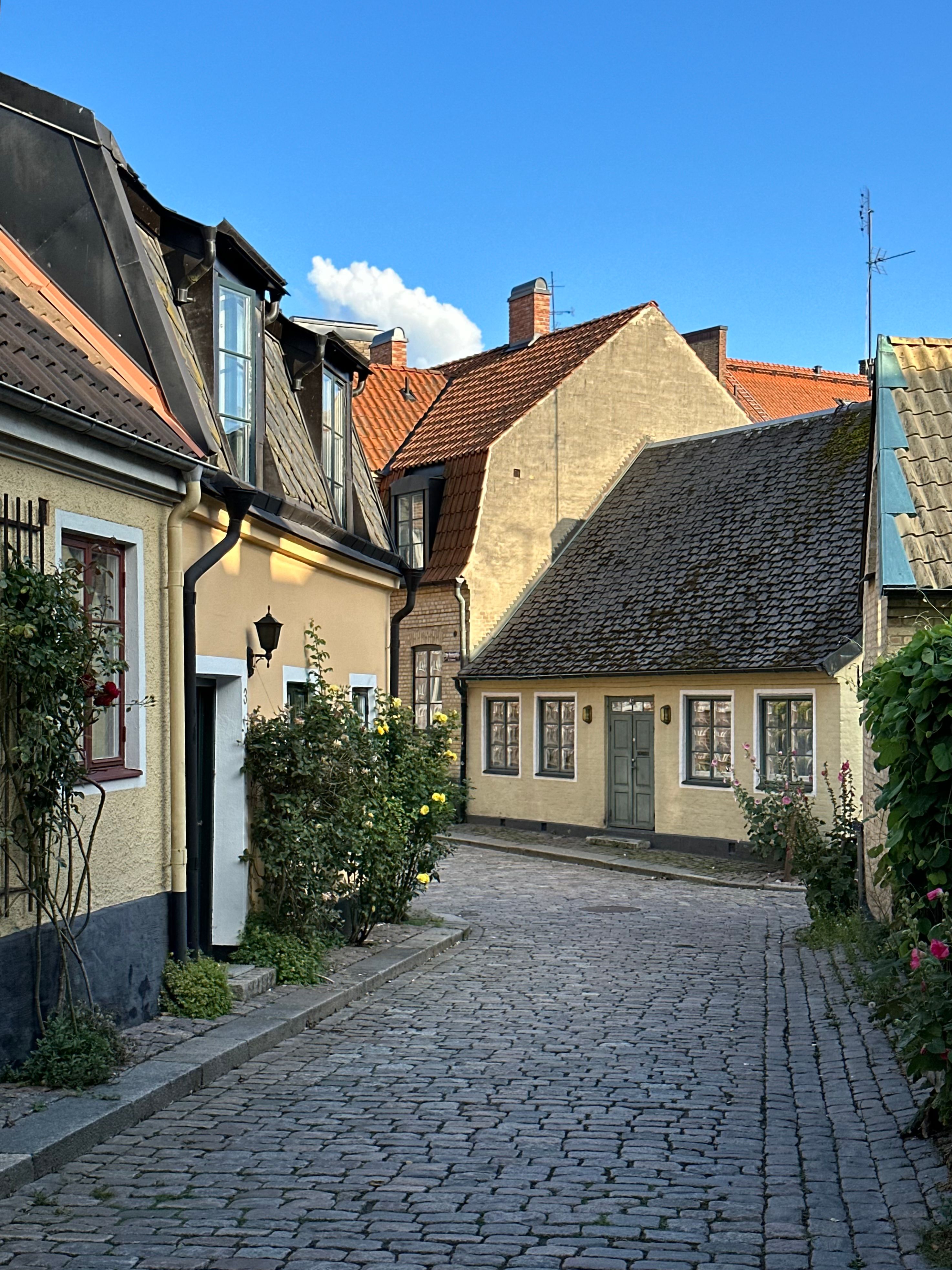 Charming Cobblestone Street in Lund, Sweden · Free Stock Photo
