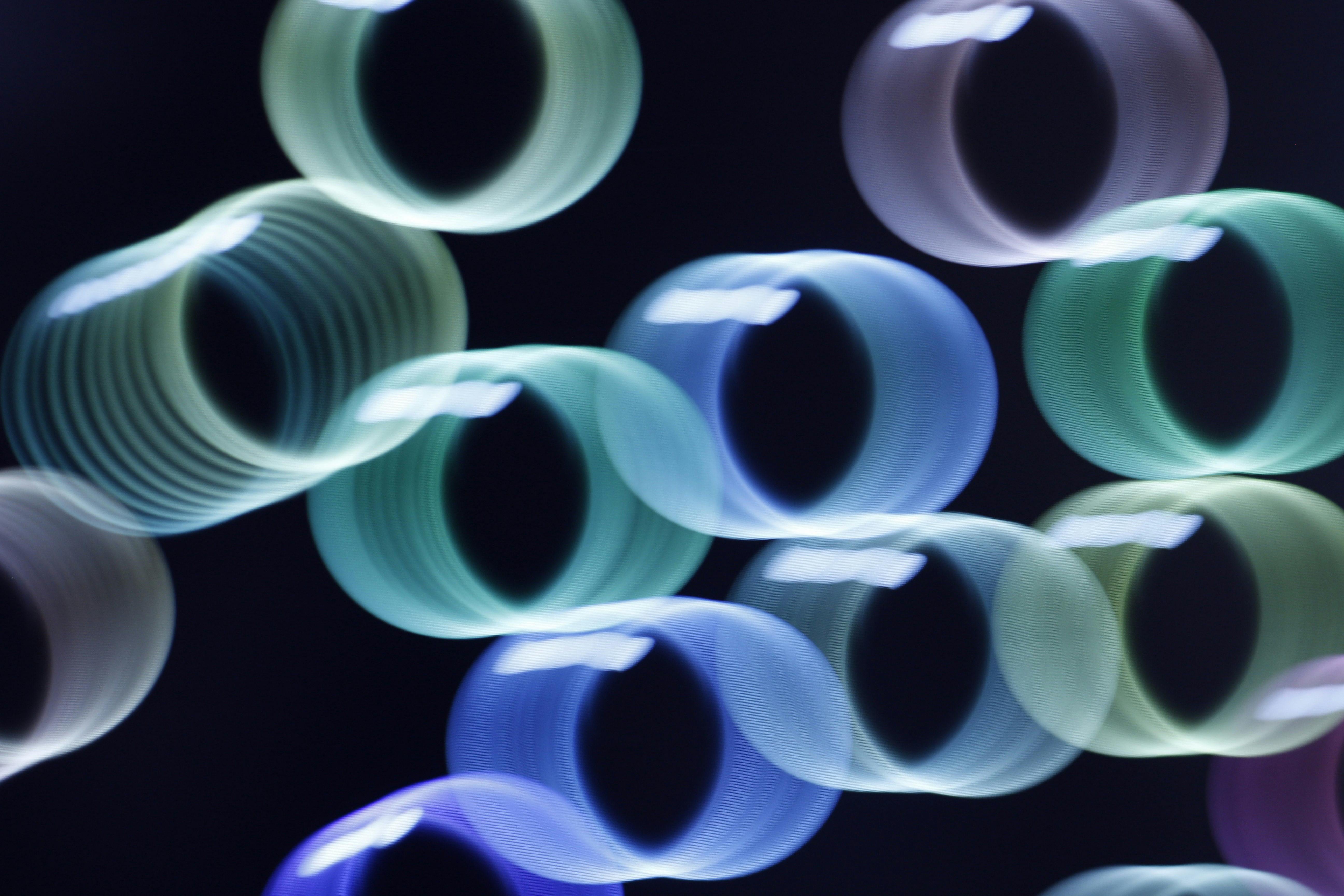 Colorful Light Circles Abstract Background · Free Stock Photo