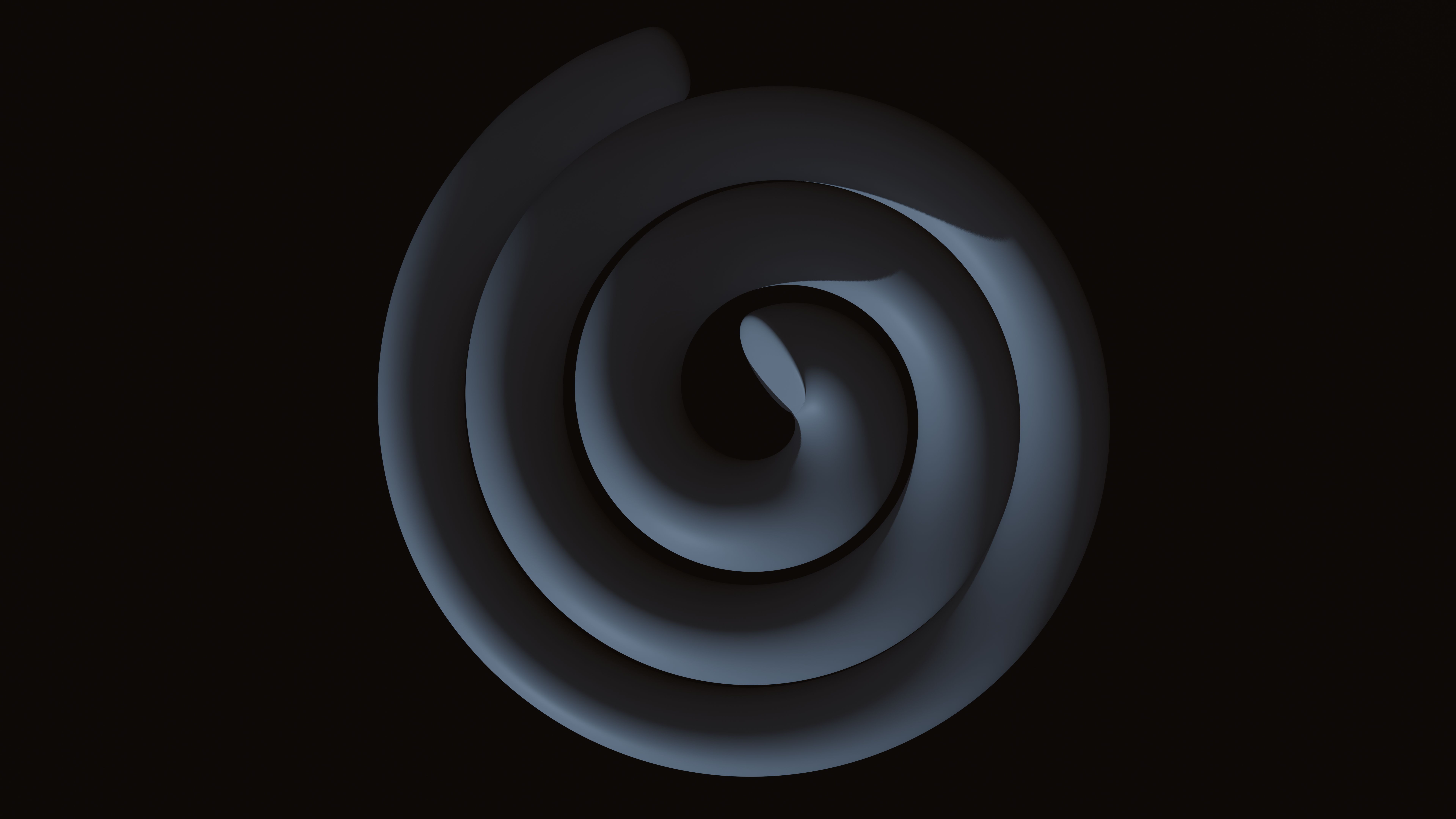 Motif En Spirale Abstrait Sombre Dans La Conception Artistique 3 D ...