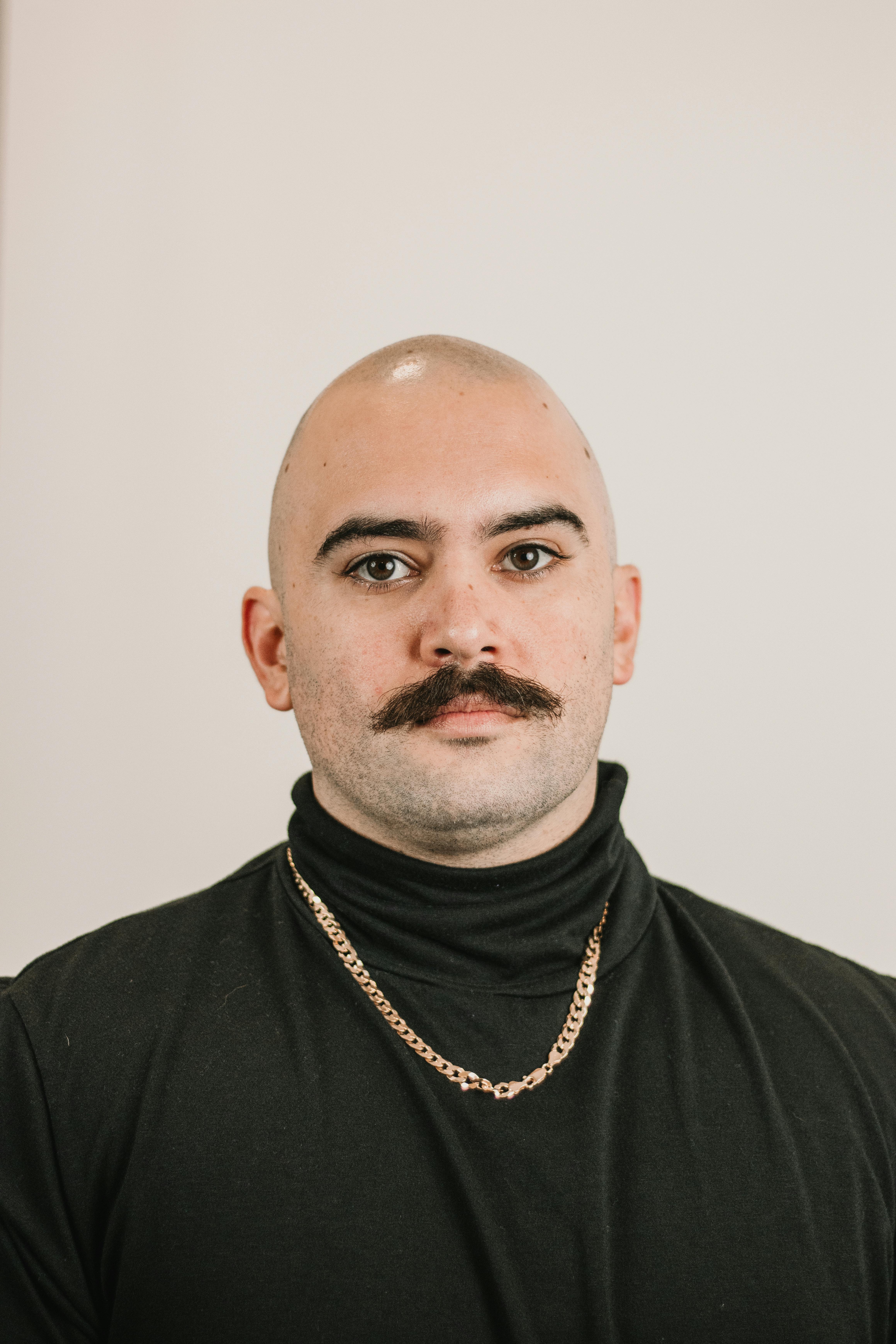 Professional Male Portrait with Moustache · Free Stock Photo