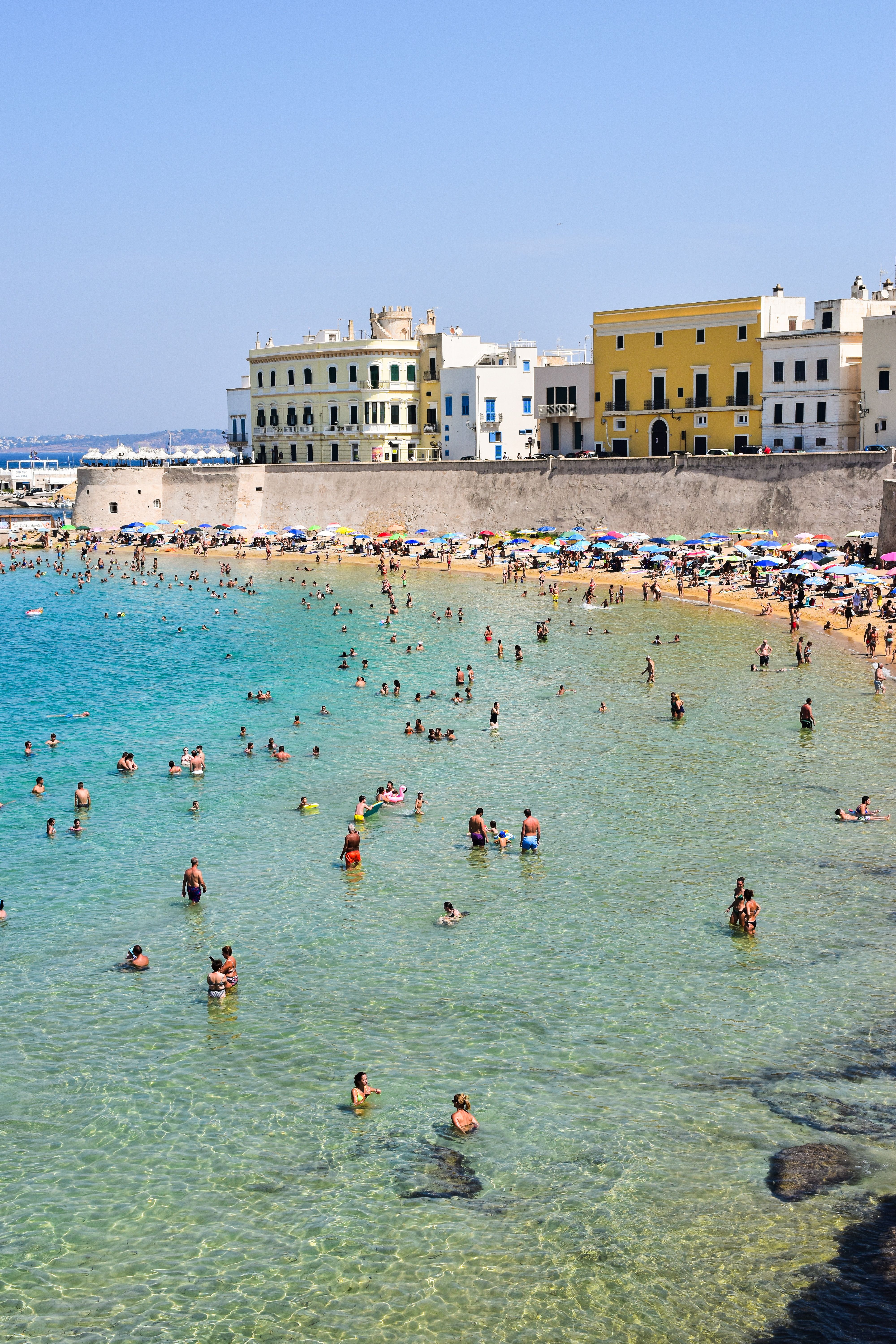 Beachfront in Gallipoli, Italy during Summer · Free Stock Photo
