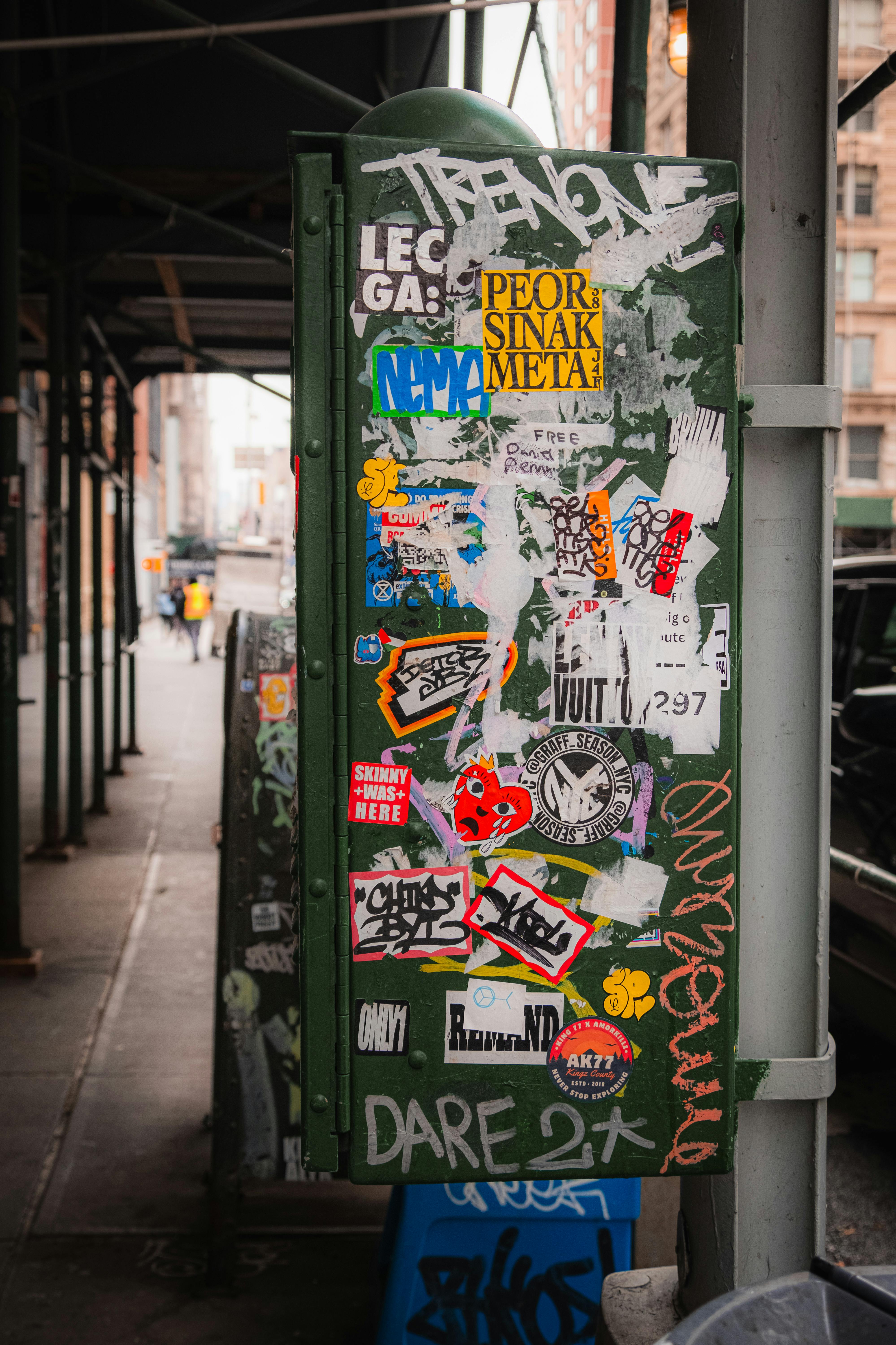 Street Art and Graffiti on Urban Utility Box · Free Stock Photo