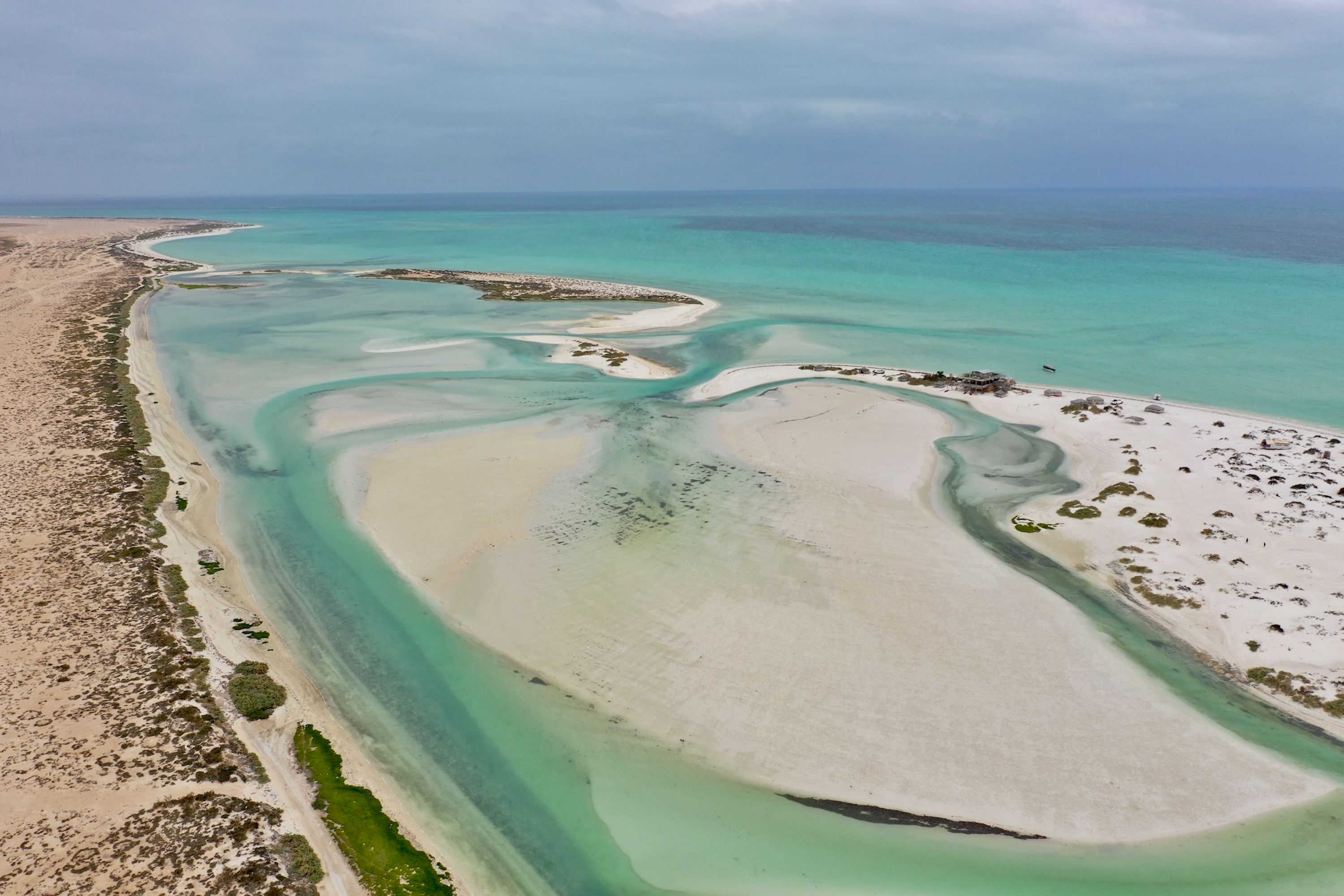 Stunning Aerial View of Oman's Pristine Coastline · Free Stock Photo