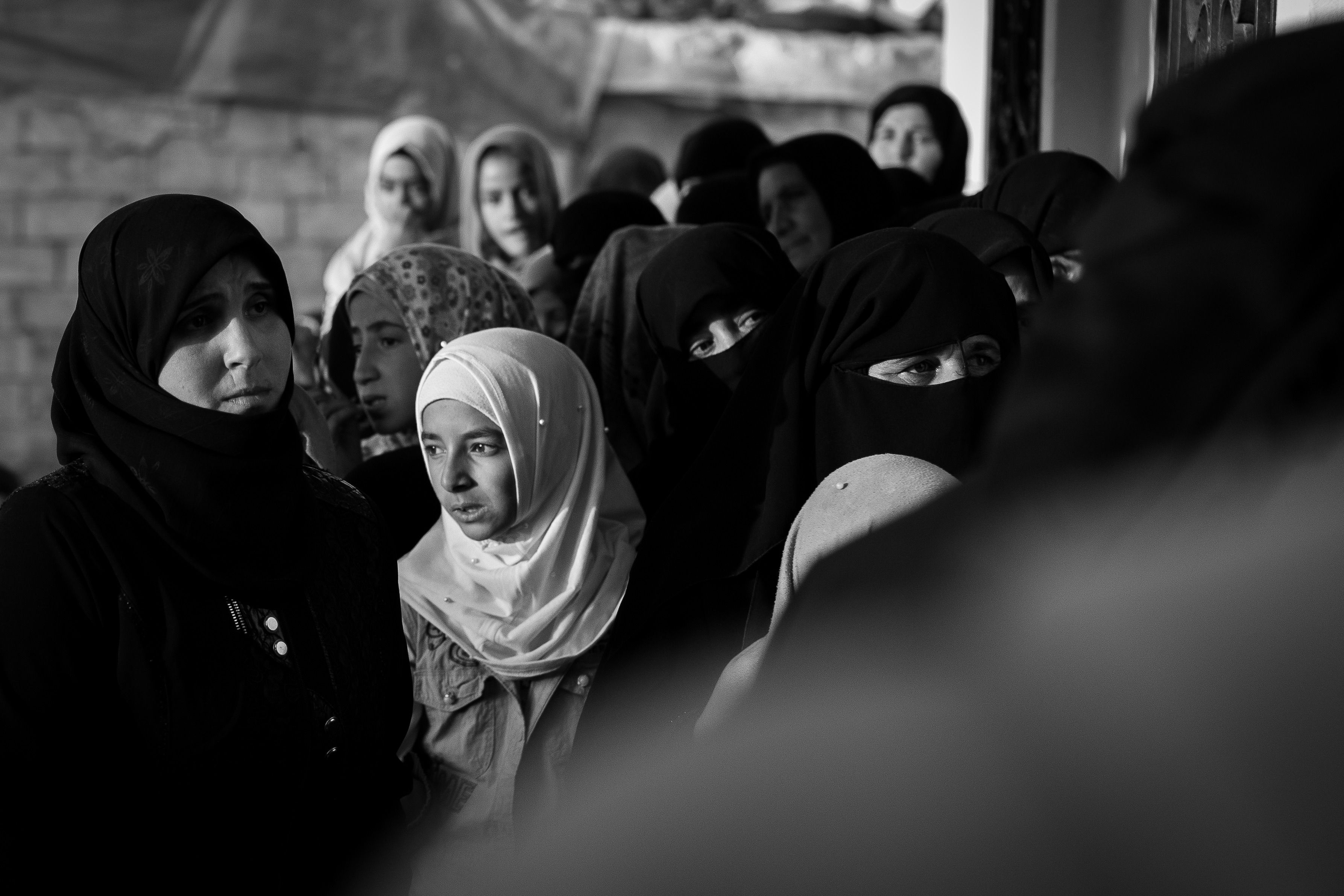 Black and White Portrait of Women in Syria · Free Stock Photo
