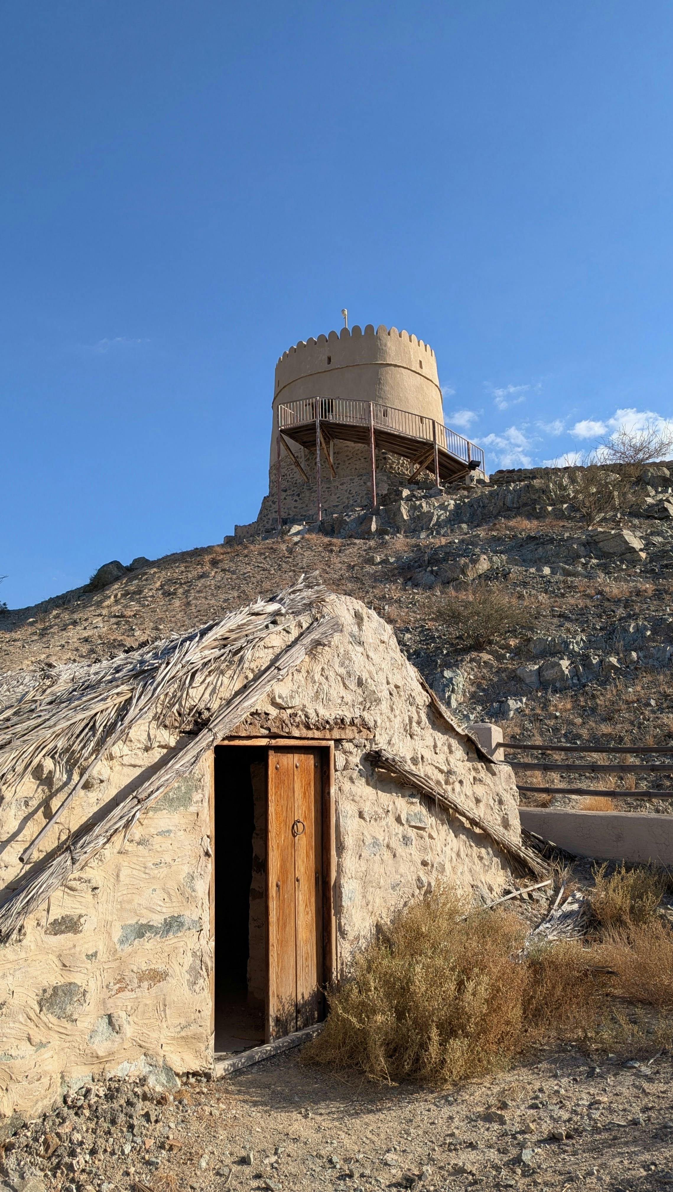 Historic Fort and Traditional Hut in Hatta, UAE · Free Stock Photo