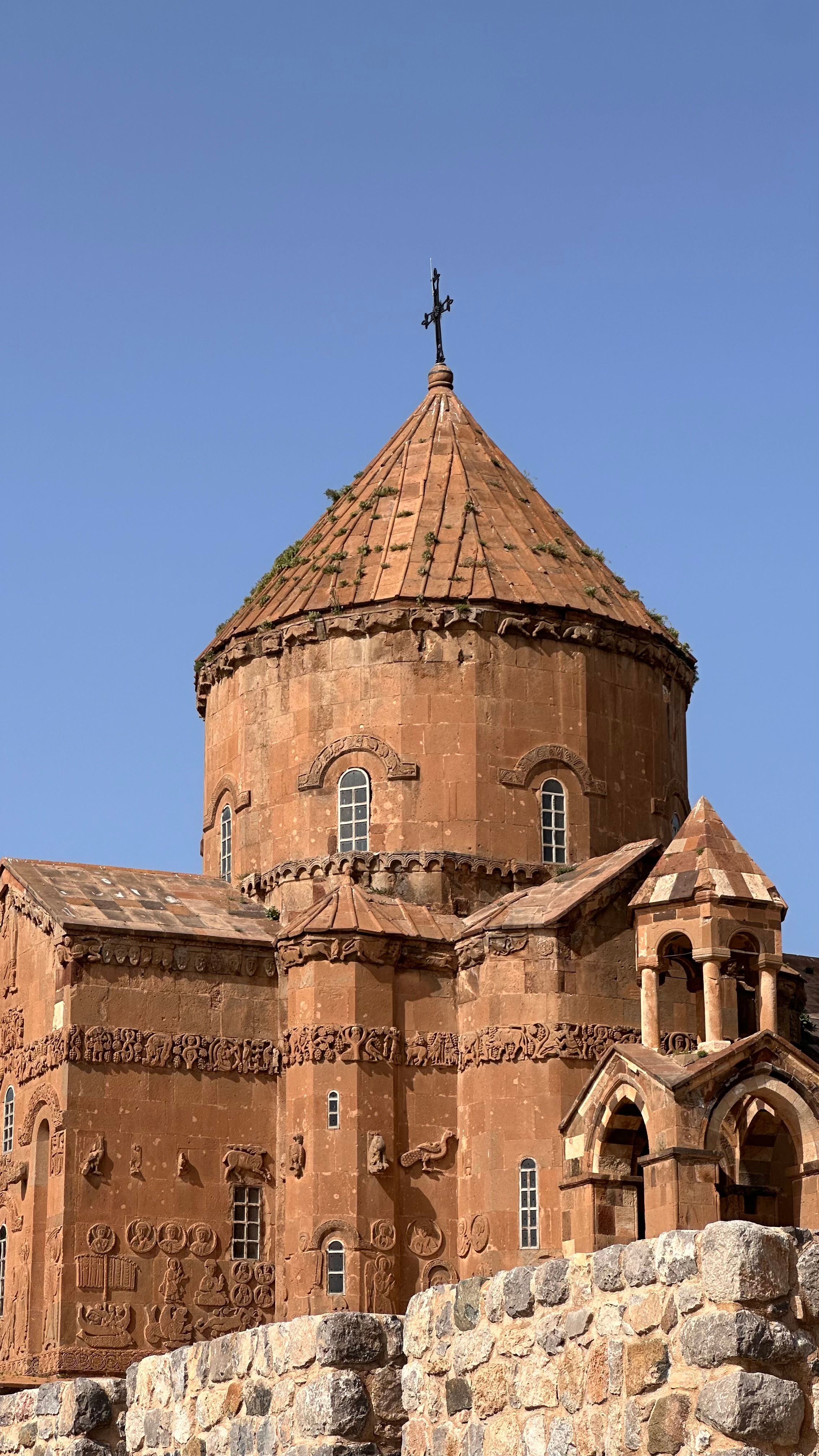 Ancient Armenian Church Architecture Under Blue Sky · Free Stock Photo
