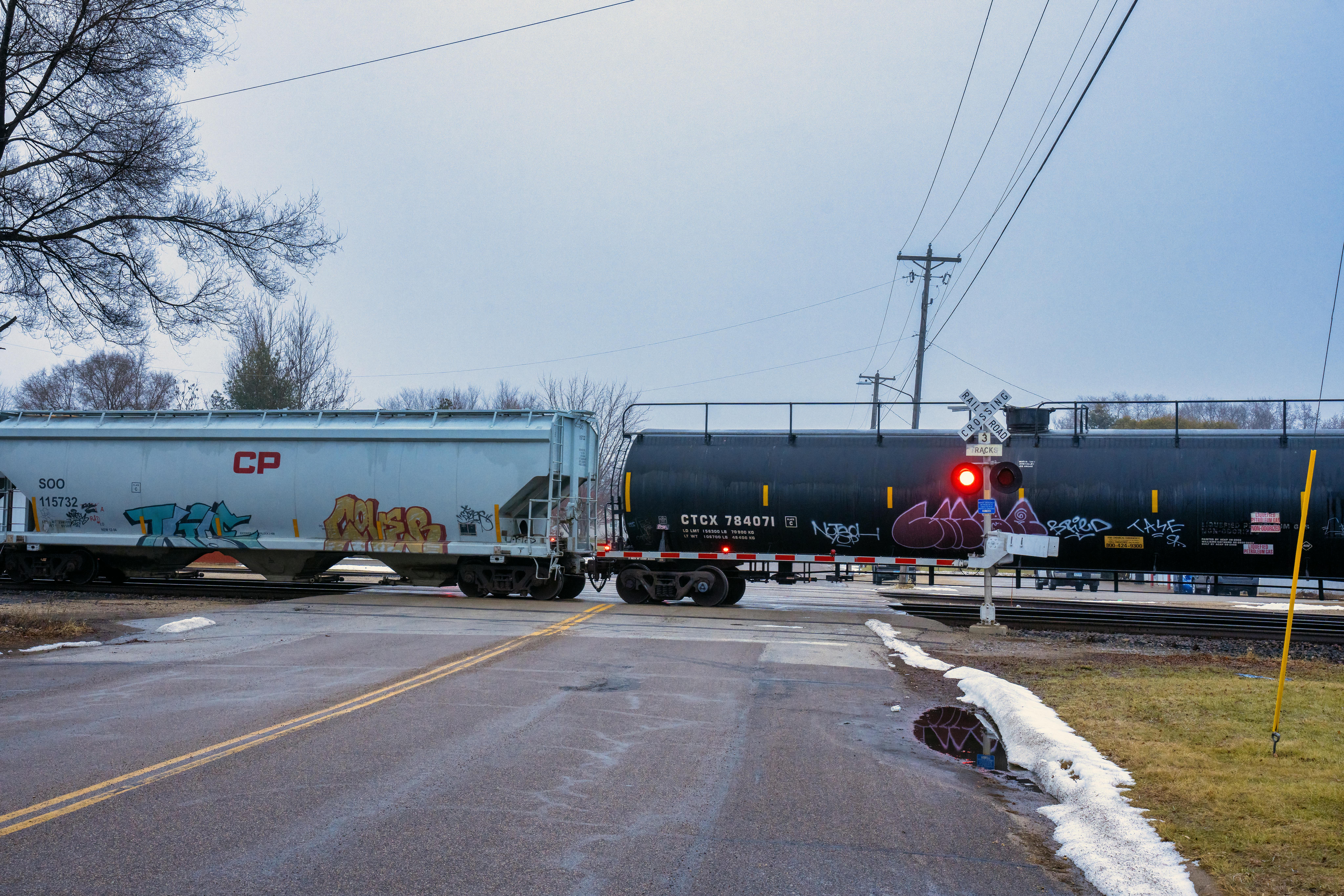 Freight Train Crossing in Wabasha, Minnesota · Free Stock Photo