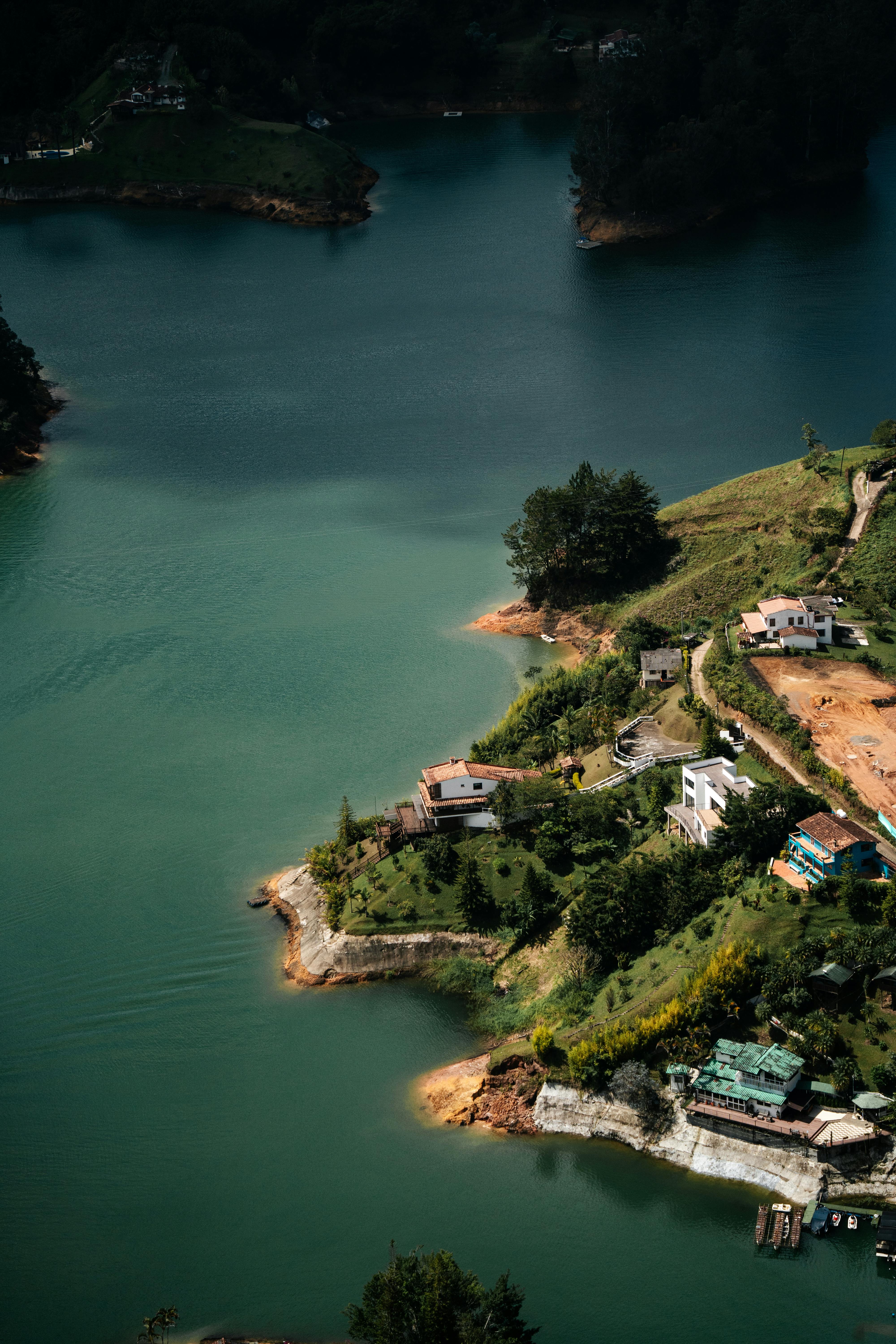 Aerial Photography of Embalse Peñol-Guatapé in Colombia · Free Stock Photo