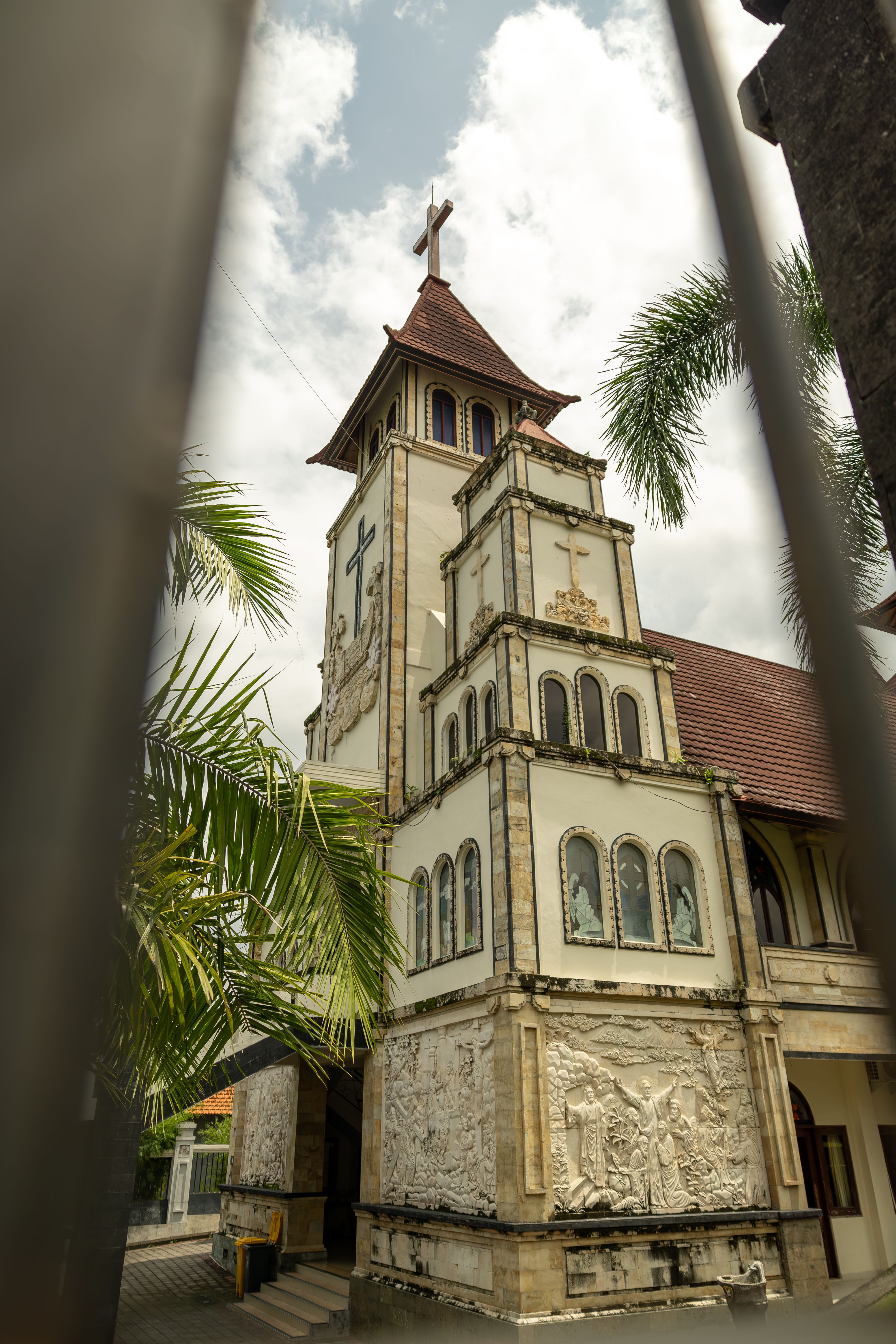 Historic Church Tower with Architectural Details · Free Stock Photo