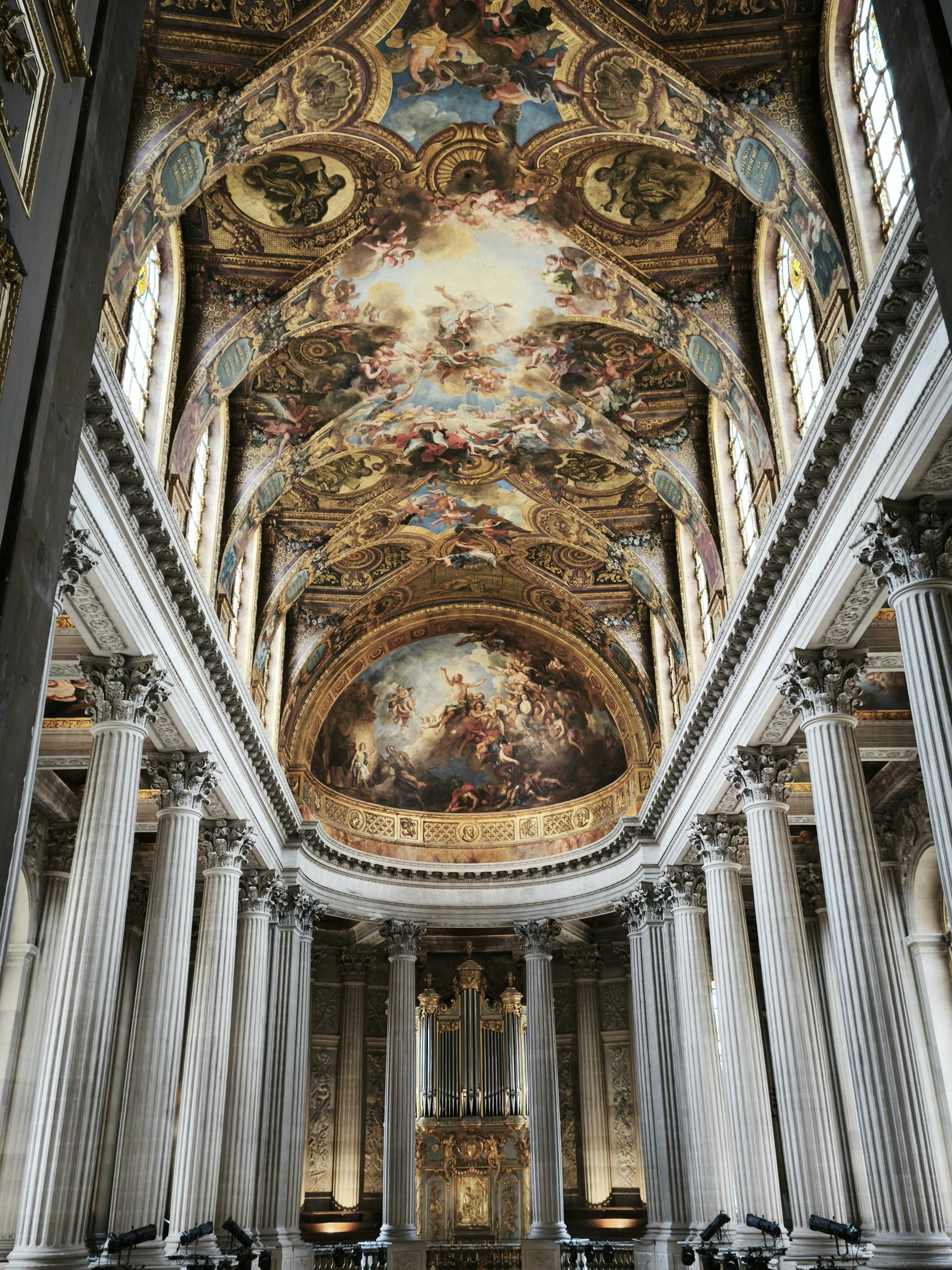 Majestic Baroque Ceiling in Grand Chapel · Free Stock Photo