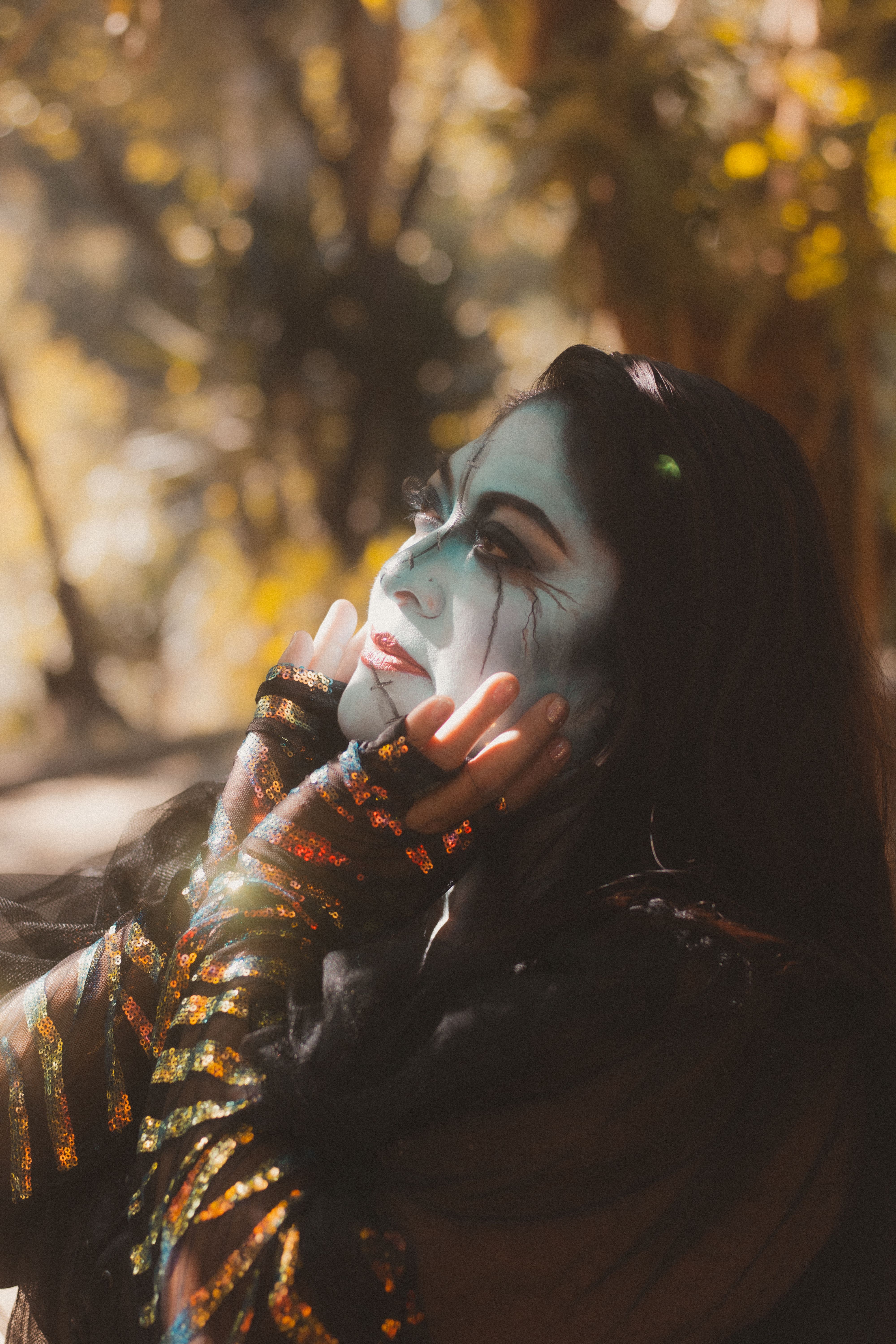 Fantasy Portrait of Woman in Dramatic Makeup · Free Stock Photo
