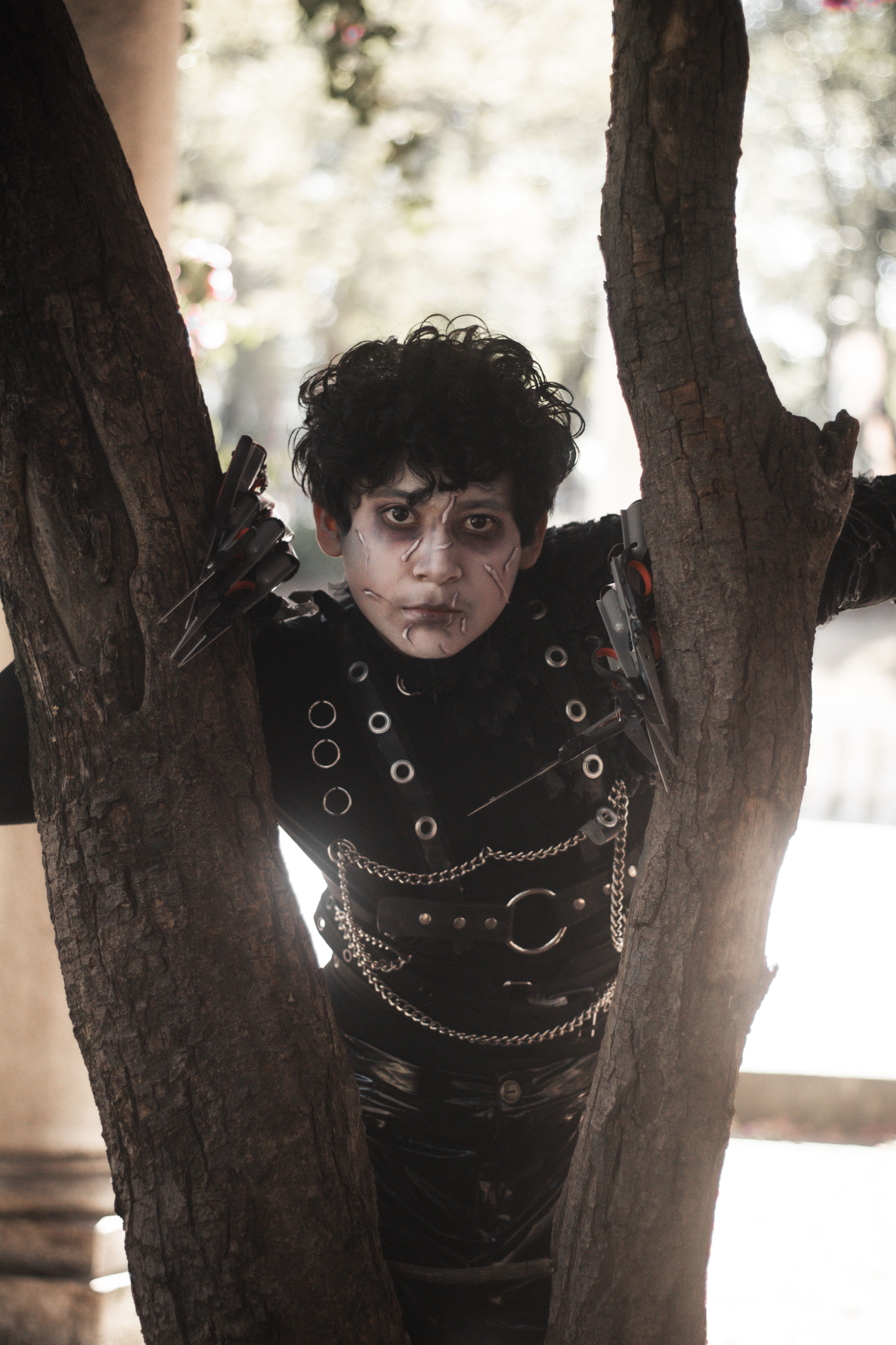 Gothic Costume in Park Setting · Free Stock Photo