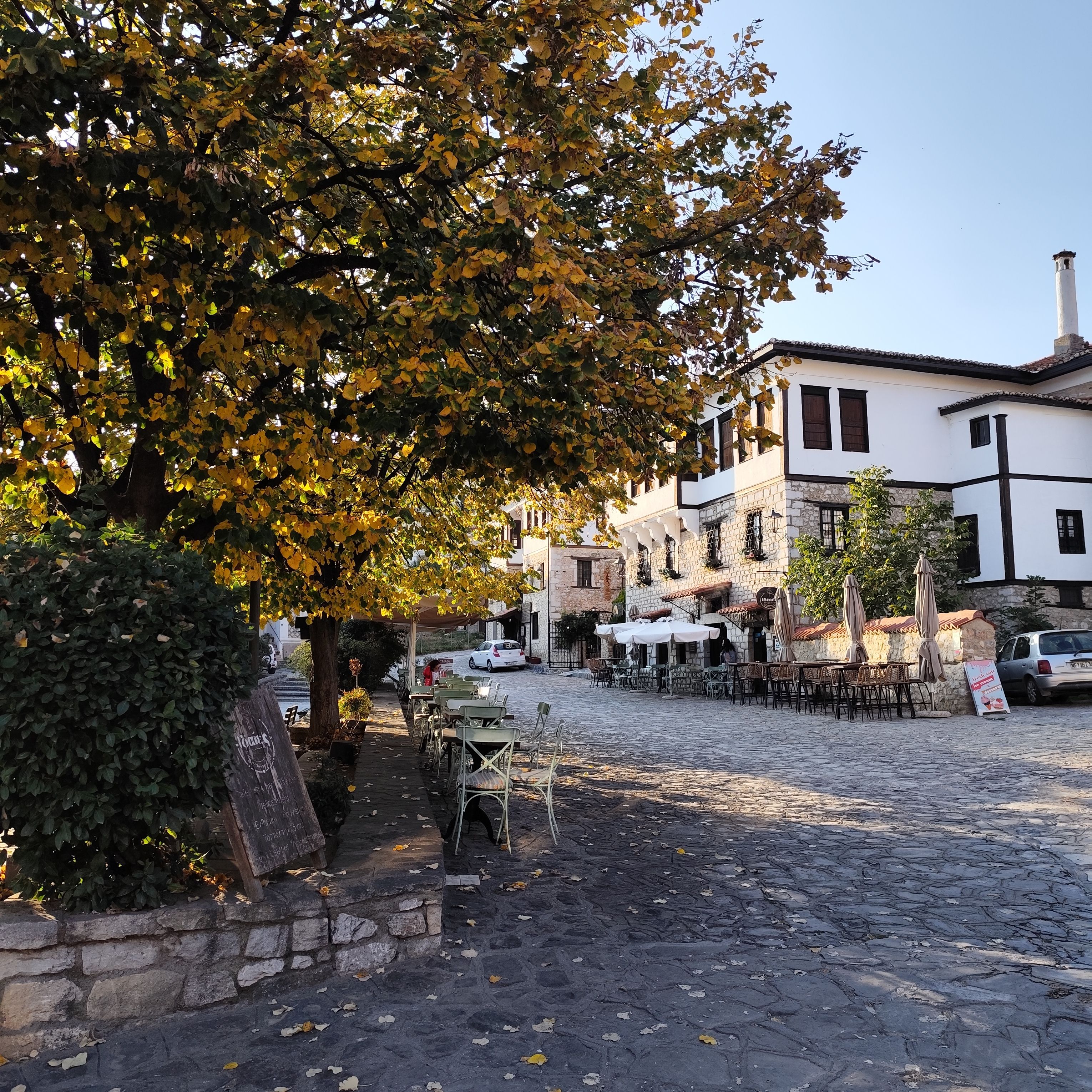 Charming Autumn Street in Western Macedonia · Free Stock Photo