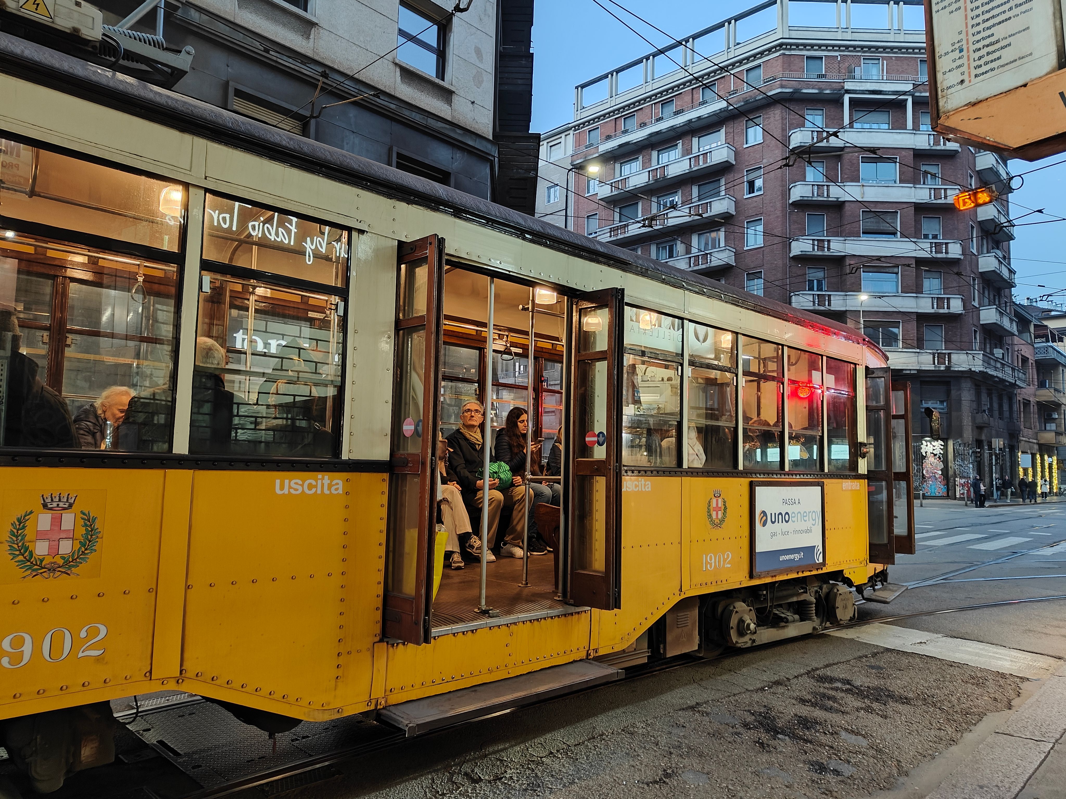 Historic Yellow Tram in Bustling City Street · Free Stock Photo