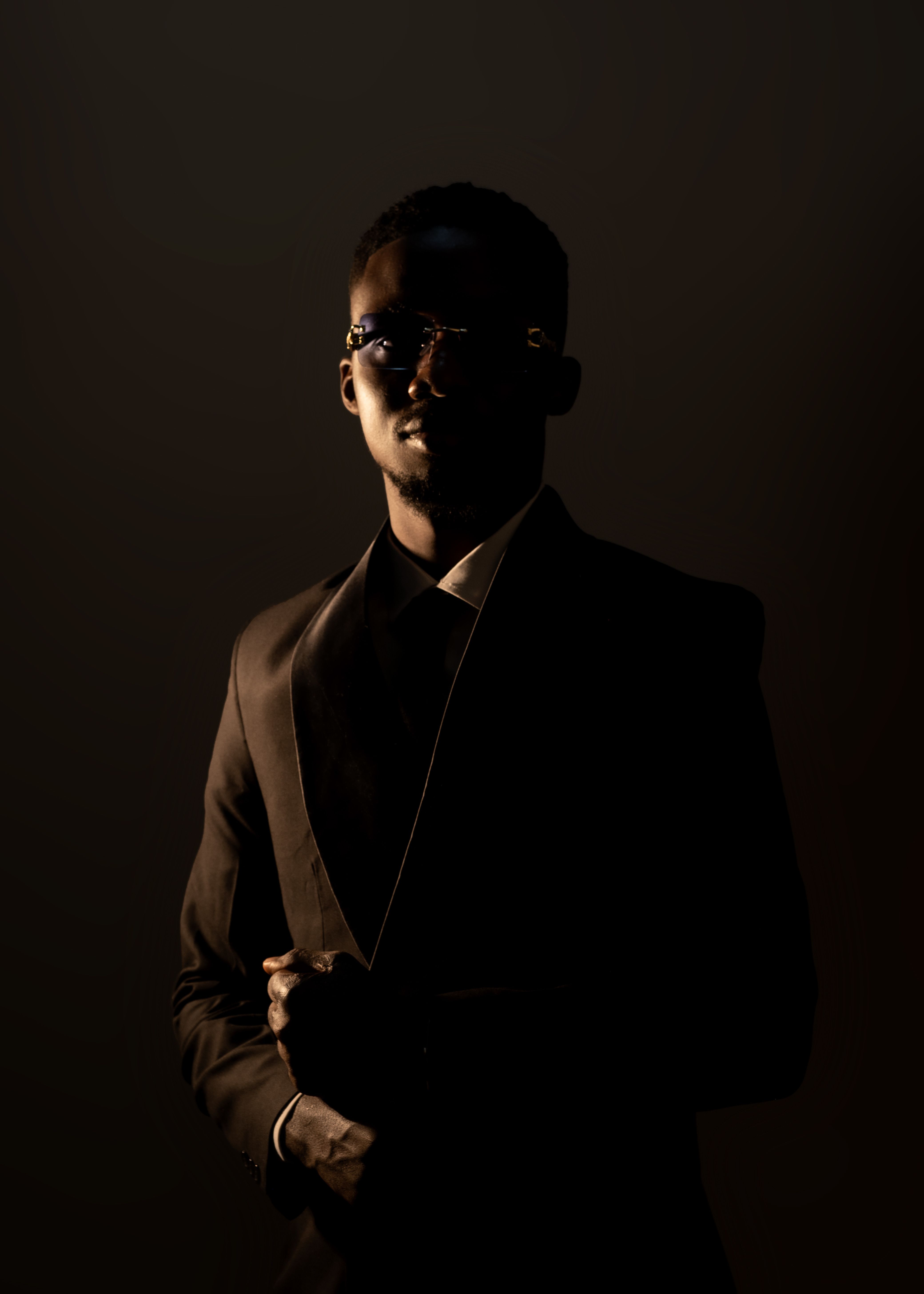 Elegant Portrait of Man in Dark Suit · Free Stock Photo